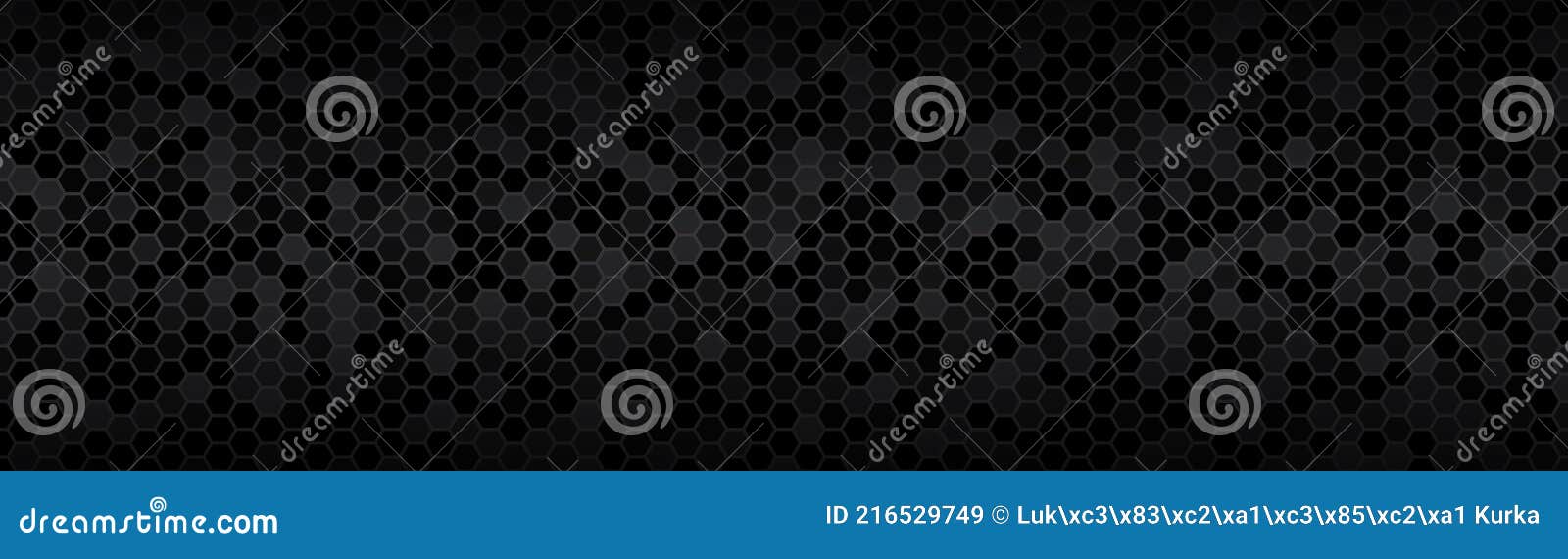 Dark Widescreen Header with Hexagons with Different Transparencies ...