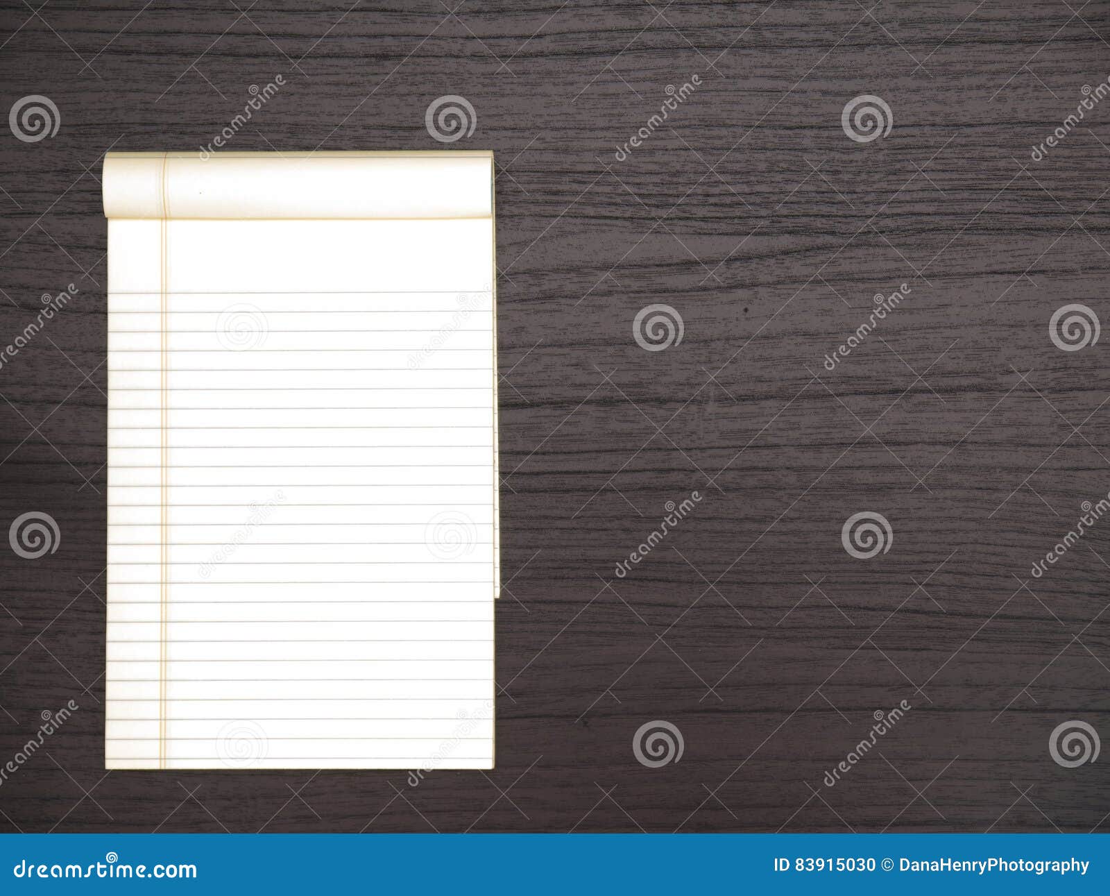 Dark Wood Desk Top, Notepad, Copy Space Stock Photo - Image of business ...