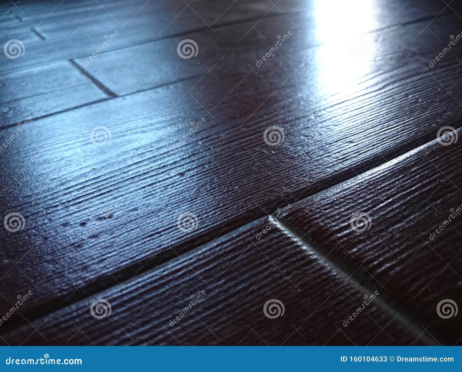 Dark wood slatted floor stock image. Image of wood, slatted - 160104633