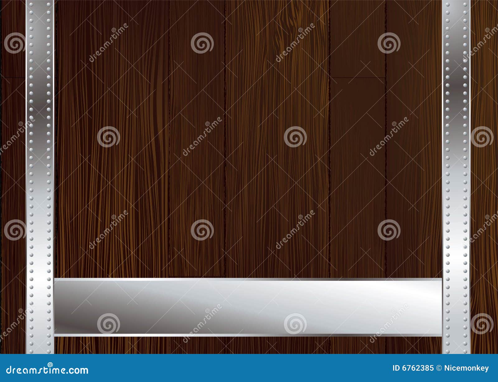 Dark wood strap stock vector. Illustration of rough, brown - 6762385