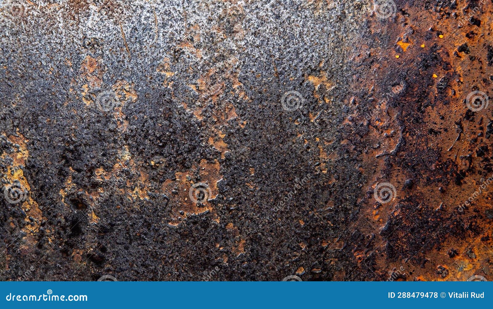Macro Photo of Rusty Black Surface of Metal Plate with Metal Texture ...