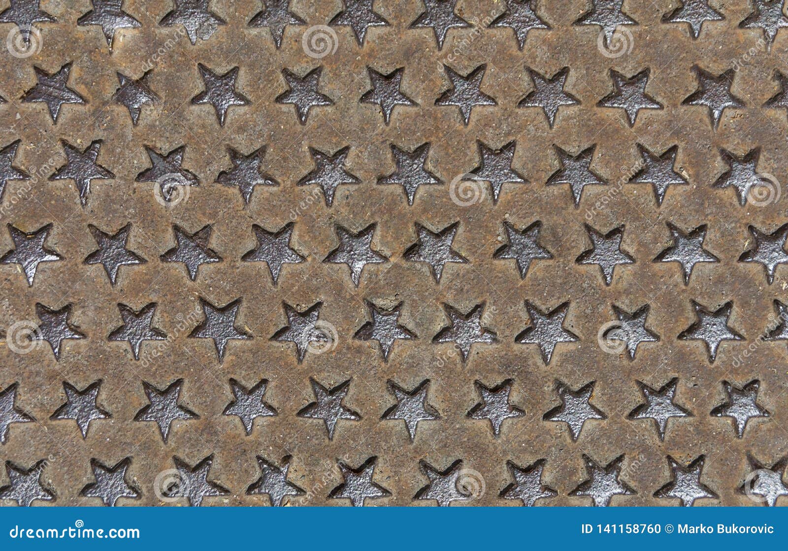 Dark Worn Rusty Metal Texture Star Background Stock Photo - Image of ...