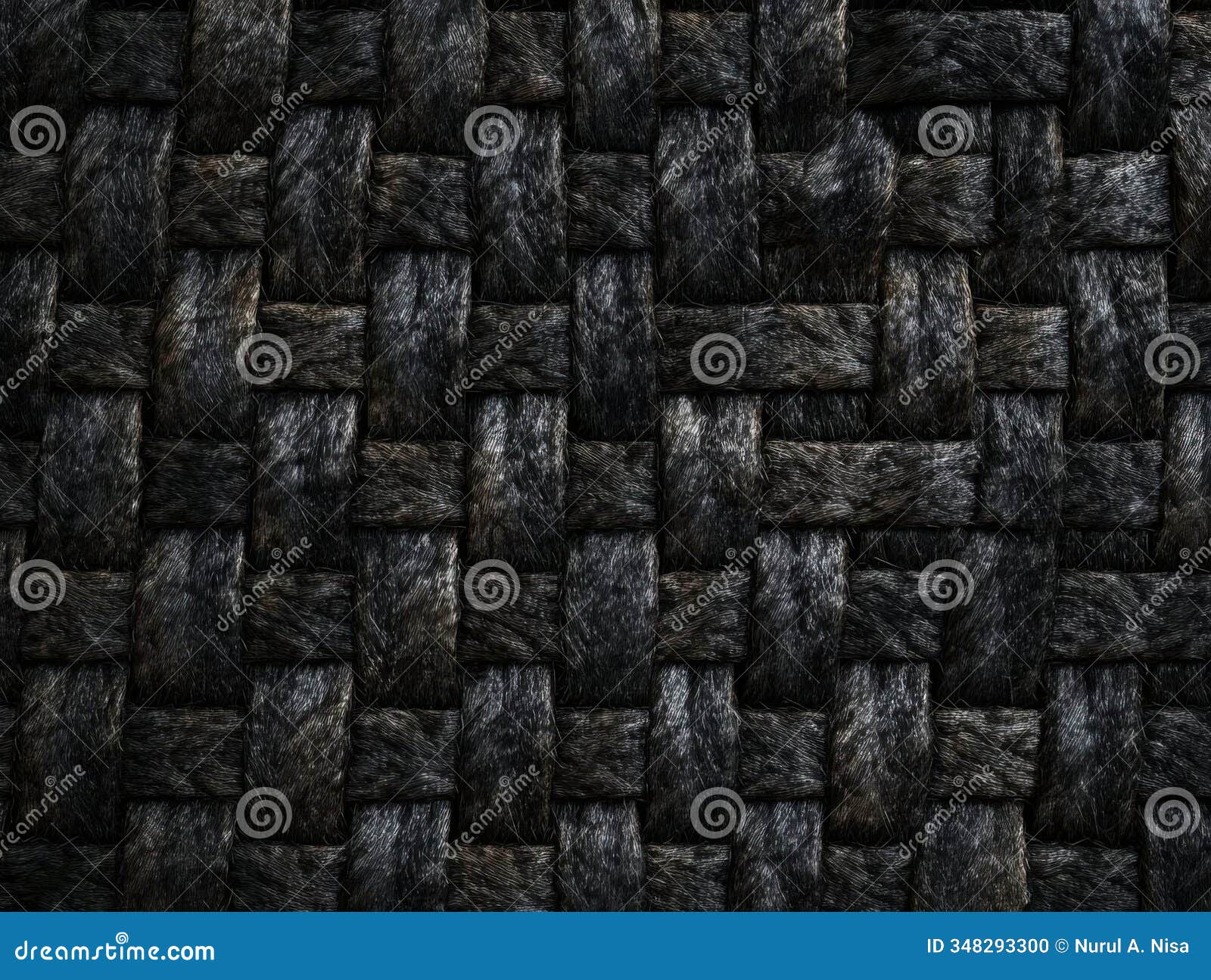 Dark Woven Texture, a Seamless Pattern of Intertwined Threads Stock ...