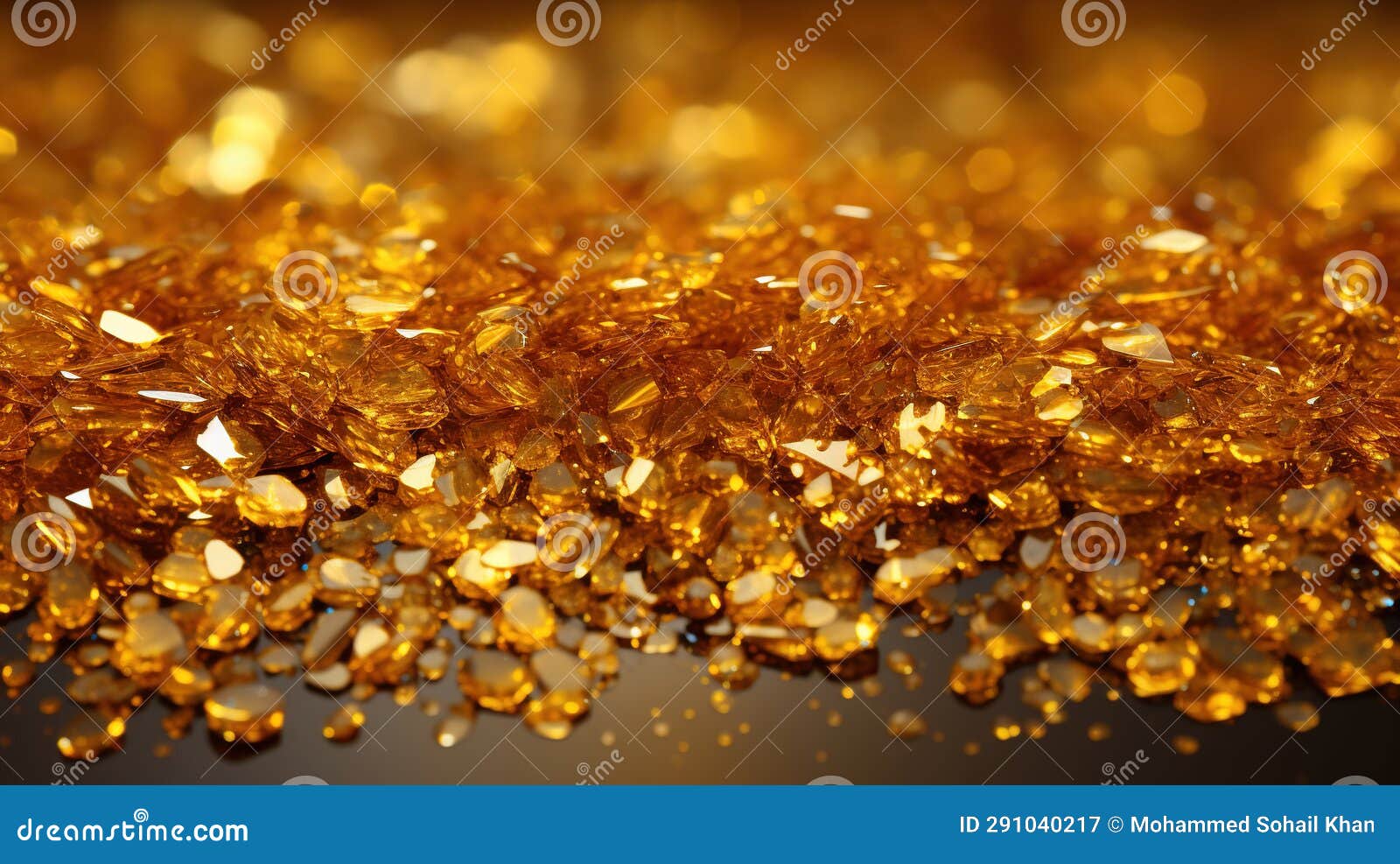 Dark Yellow Color Defocused Macro Sparks Fall and Sparkle in Ray of ...