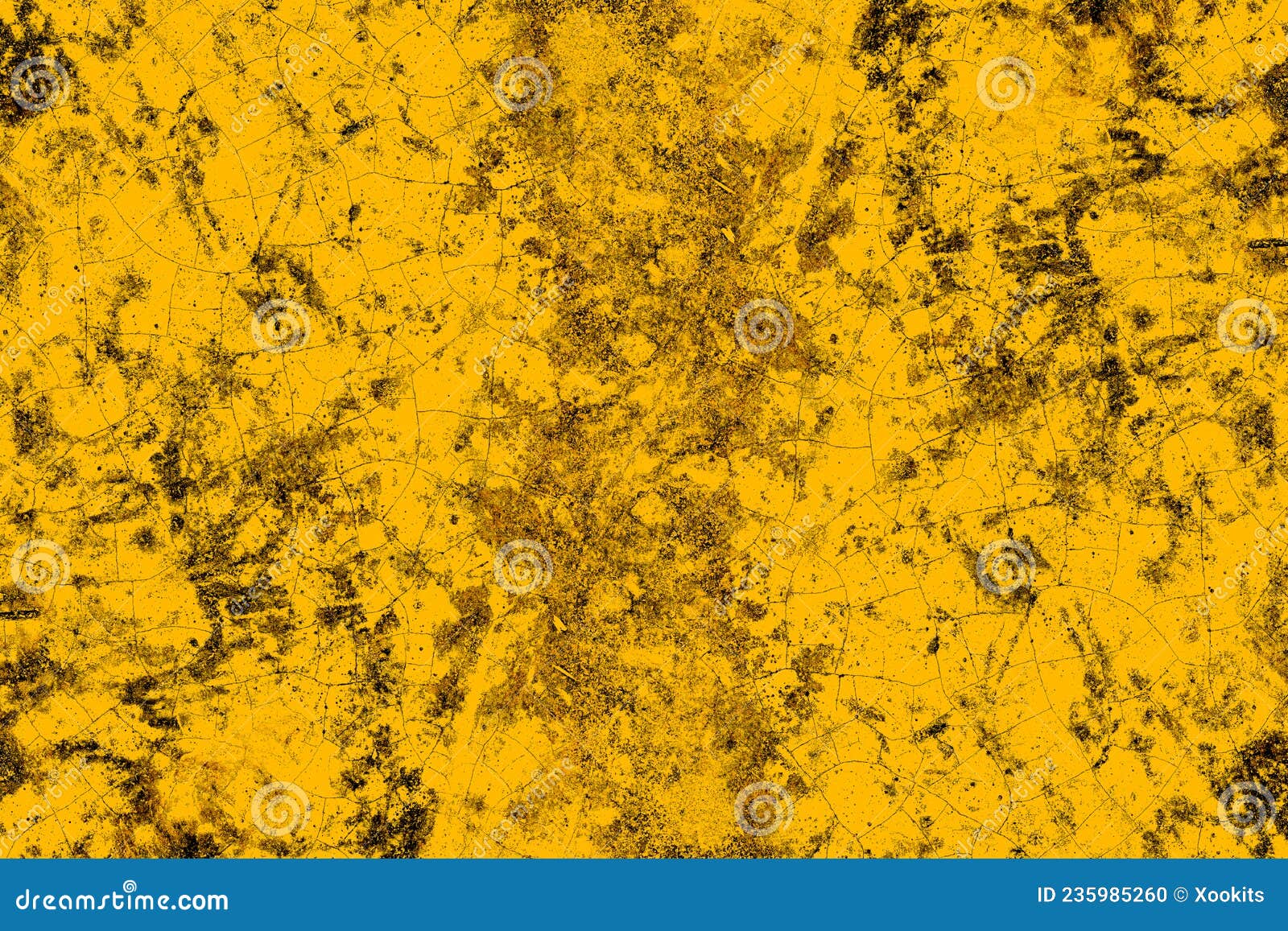 Dark Yellow Floor Surface with Crack and Grunge Texture Stock Photo ...