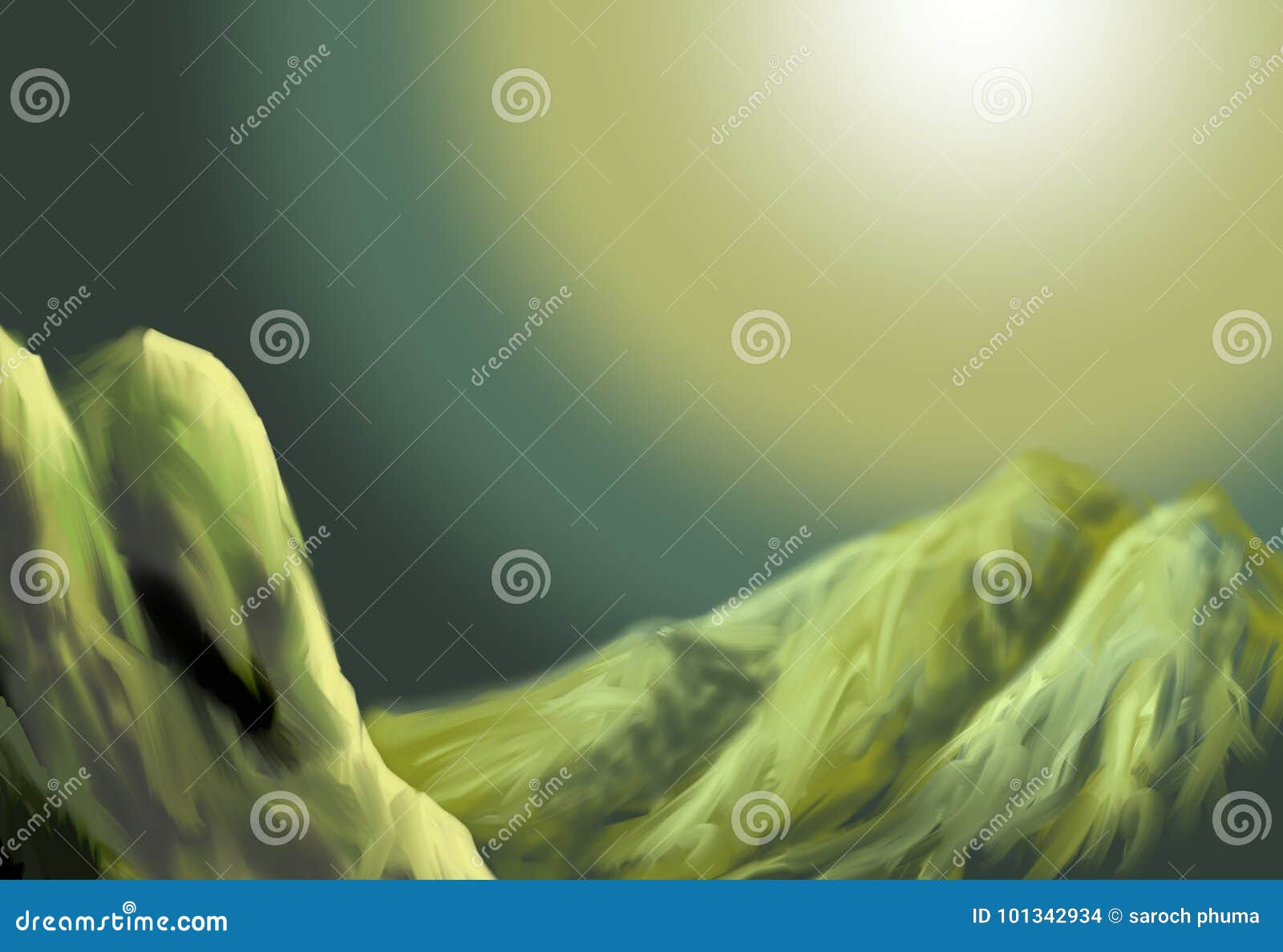 Dark zone stock illustration. Illustration of view, painting - 101342934