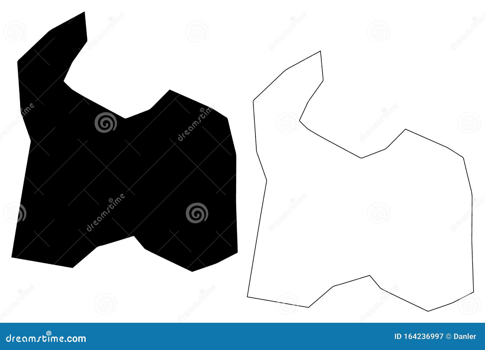 Darkhan-Uul Province Aimags, Provinces of Mongolia Map Vector ...