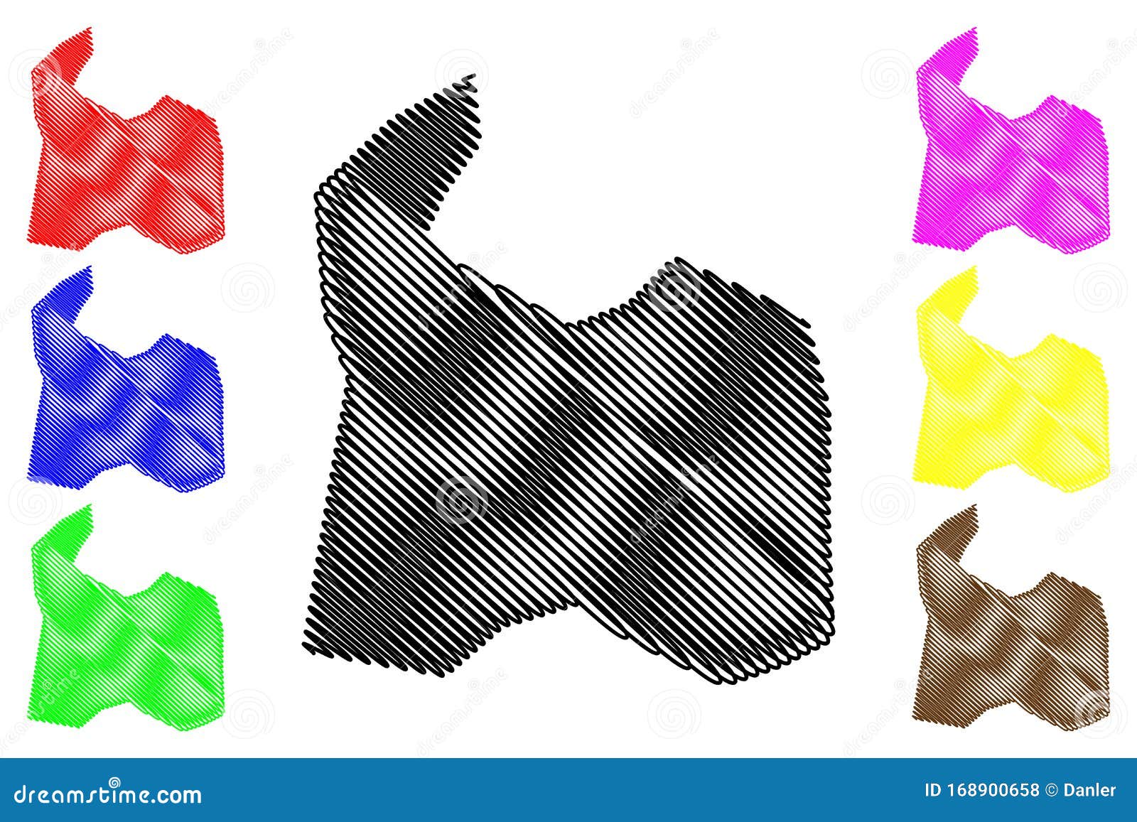 Darkhan-Uul Province Aimags, Provinces of Mongolia Map Vector ...