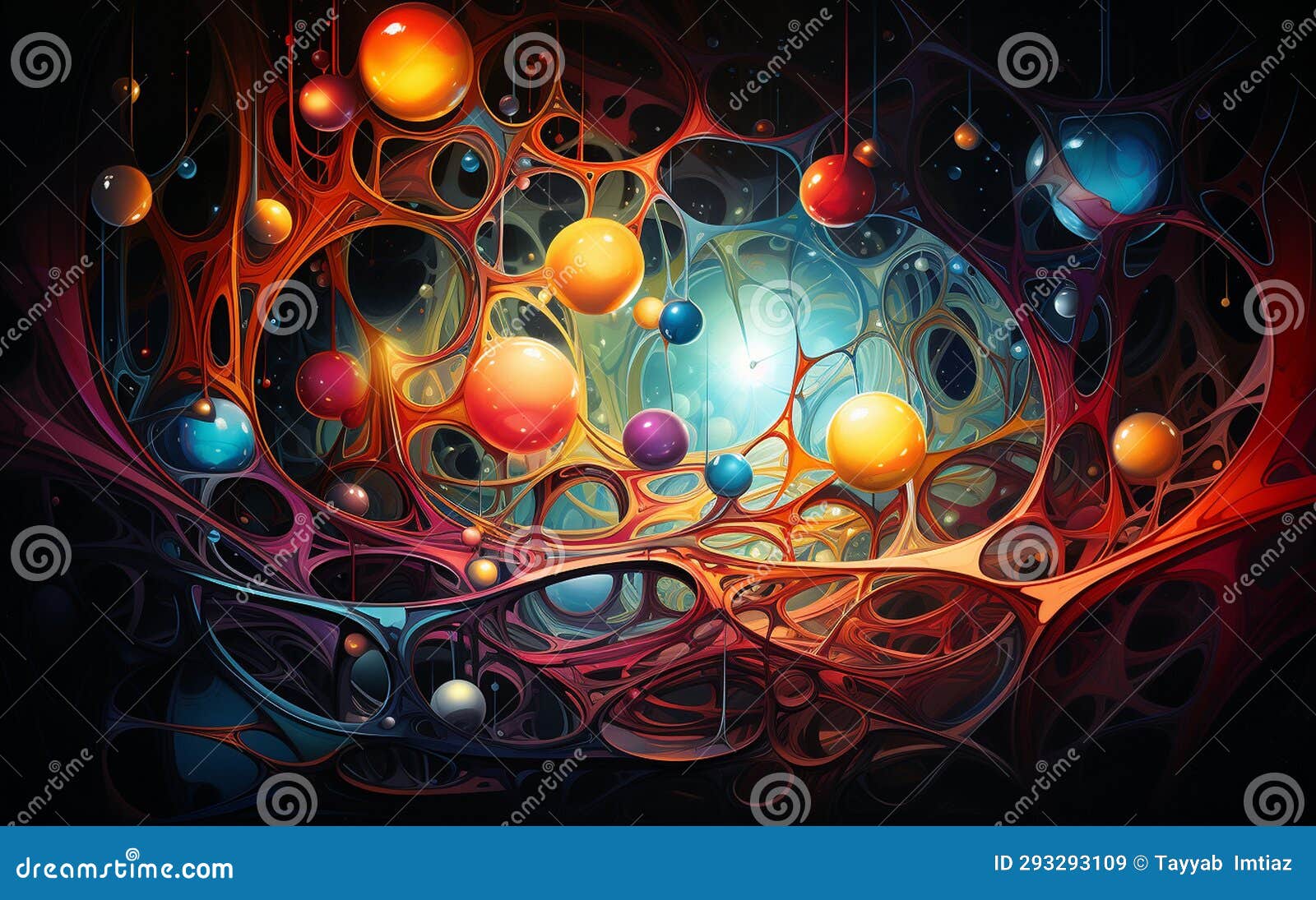 "Darkly Psychedelic Abstract Art from Quantum Realms" Generative AI ...