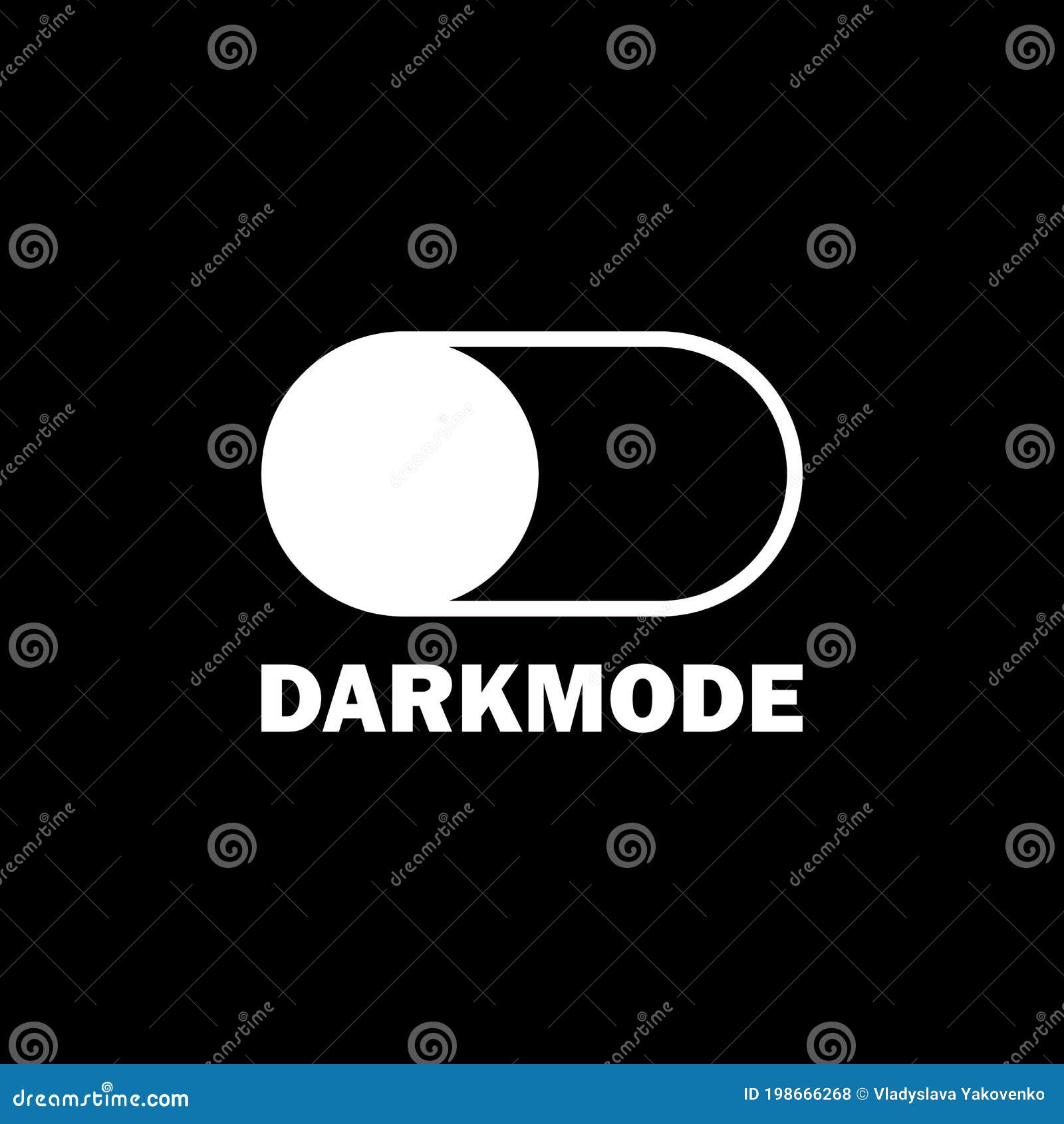 Darkmode Switch Button. Dark Theme. Vector EPS 10 Stock Vector ...