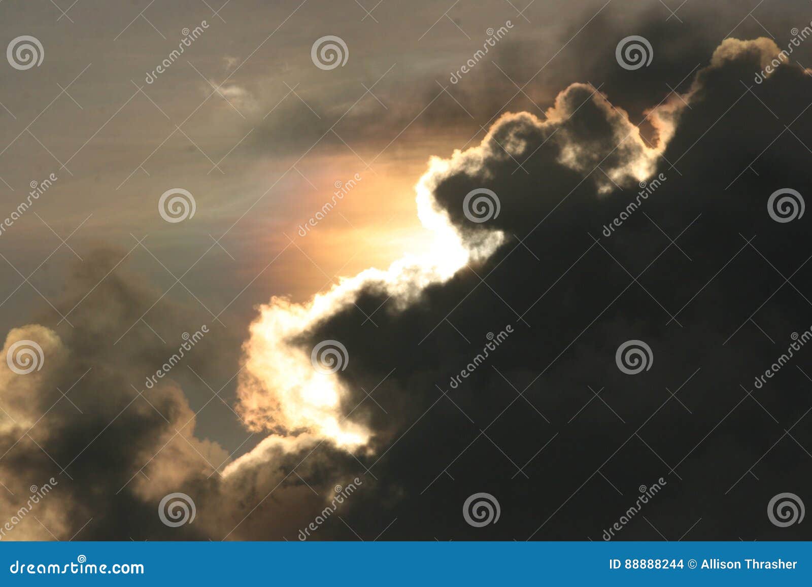 Darkness & Light, the Silver Lining Stock Photo - Image of darkness ...