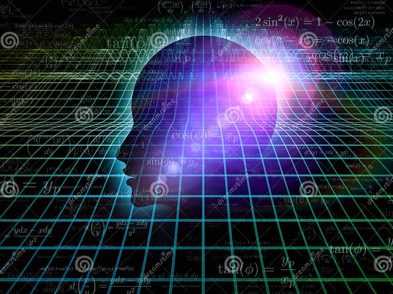 The Darkness of the Mind stock illustration. Illustration of concept ...