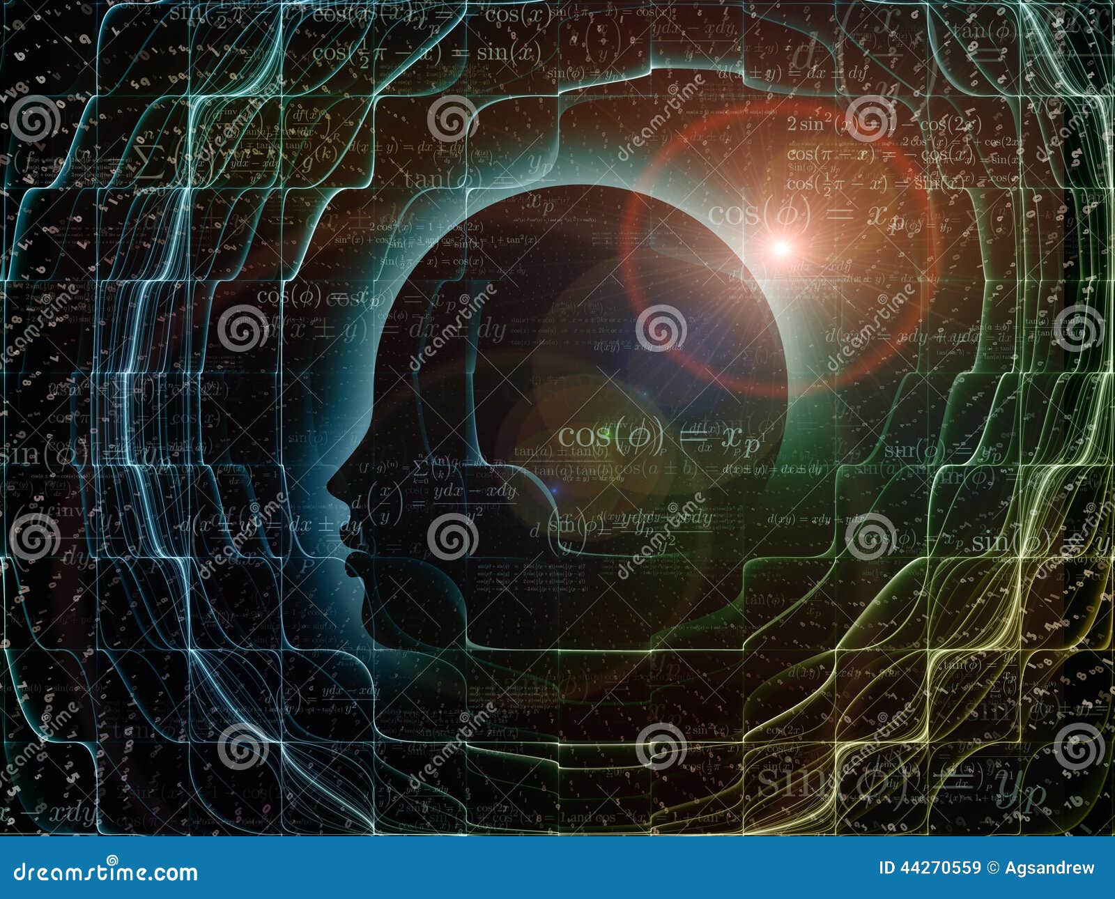 The Darkness of the Mind stock illustration. Illustration of mental ...