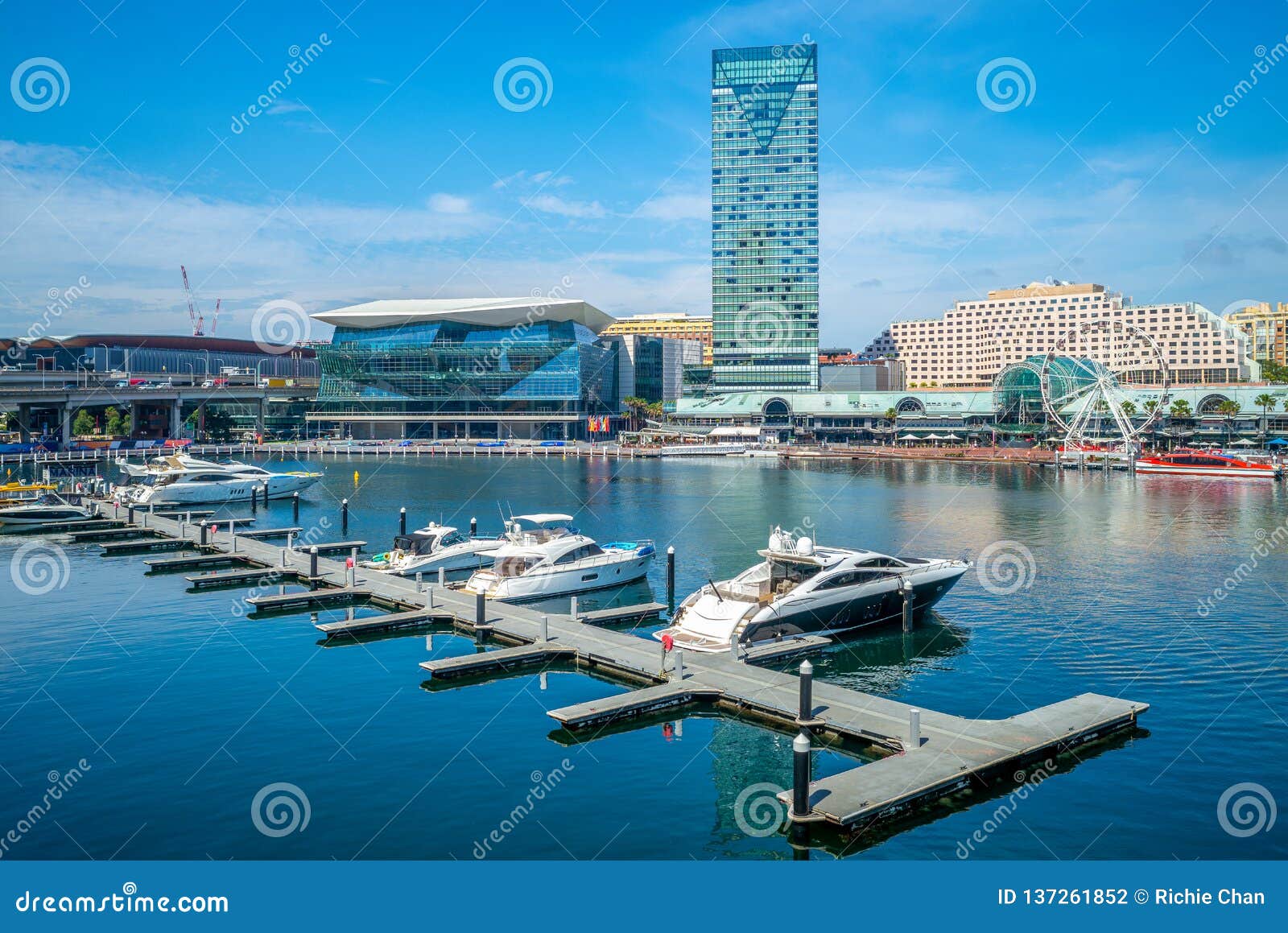 Darling Harbor in Sydney, Australia Stock Photo - Image of dock ...