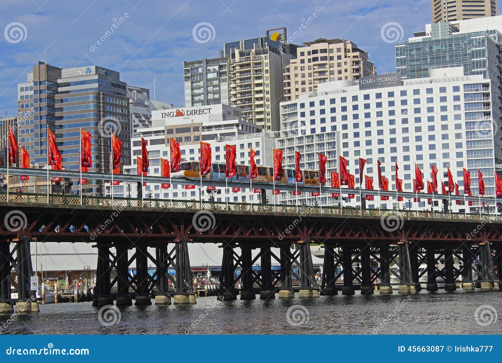 Darling Harbour Bridge, Sydney, Australia Editorial Photography - Image ...