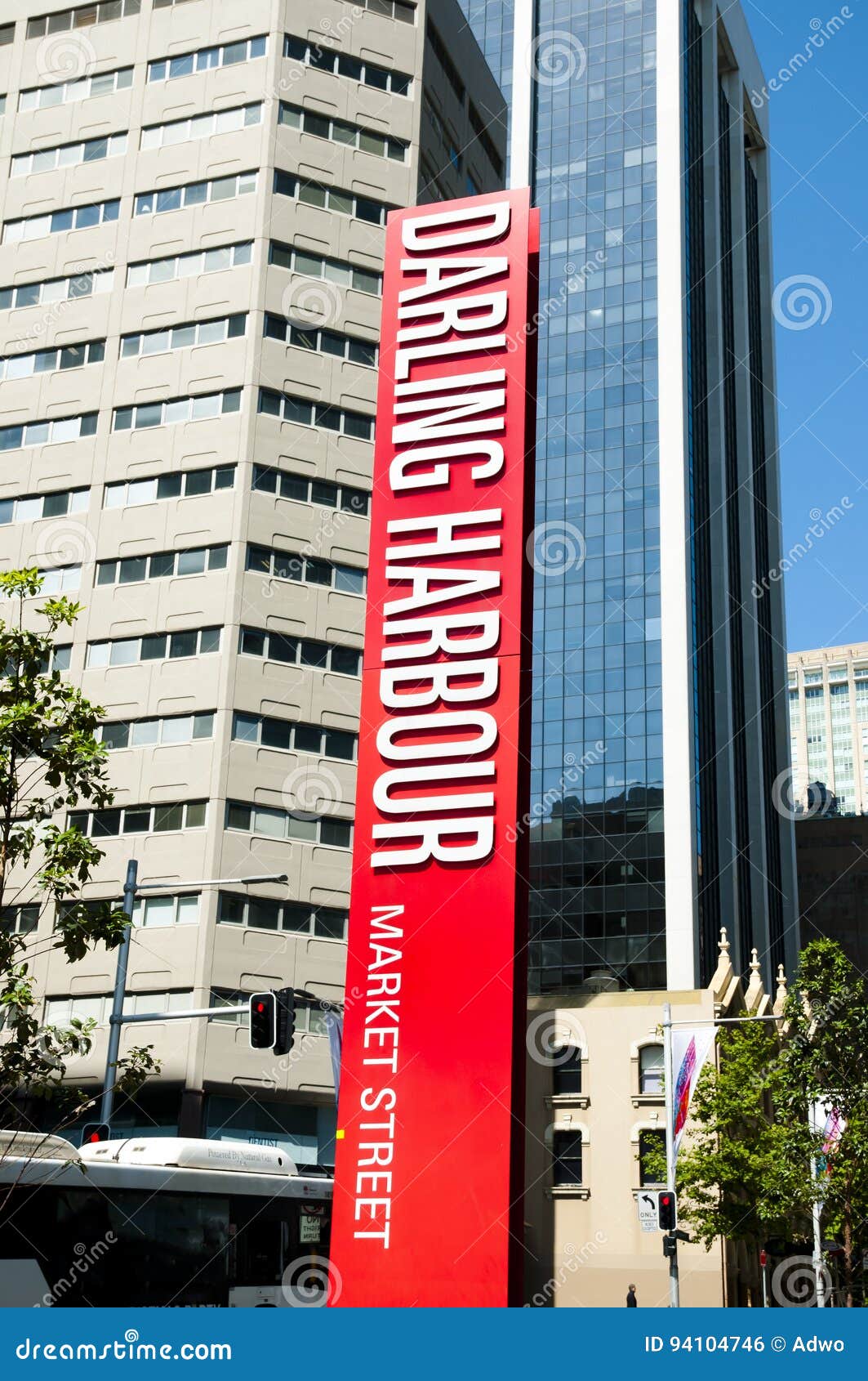 Darling Harbour Sign - Sydney - Australia Editorial Photo - Image of ...