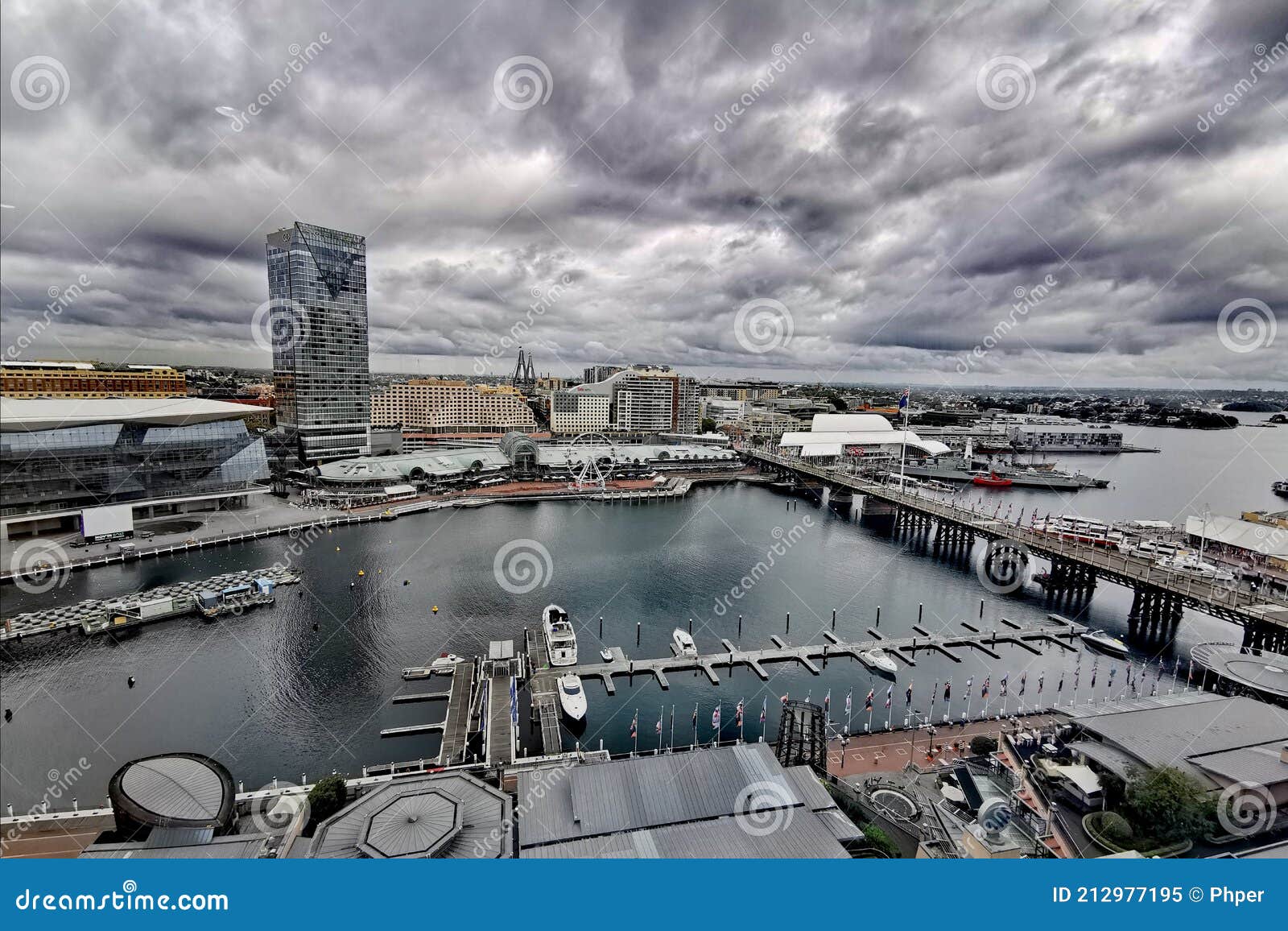 Darling Harbour View @ Sydney Australia Stock Image - Image of harbour ...
