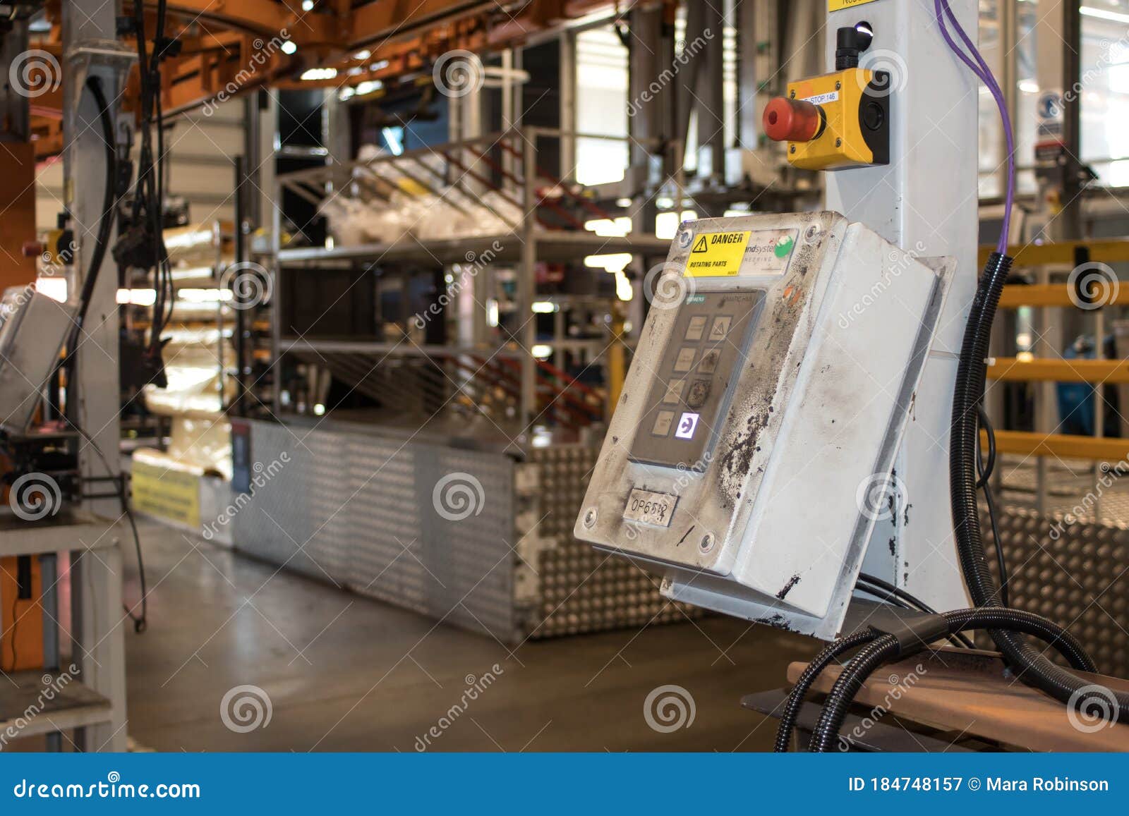 Electronic Control Panel for Production Line Workstation Inside a ...
