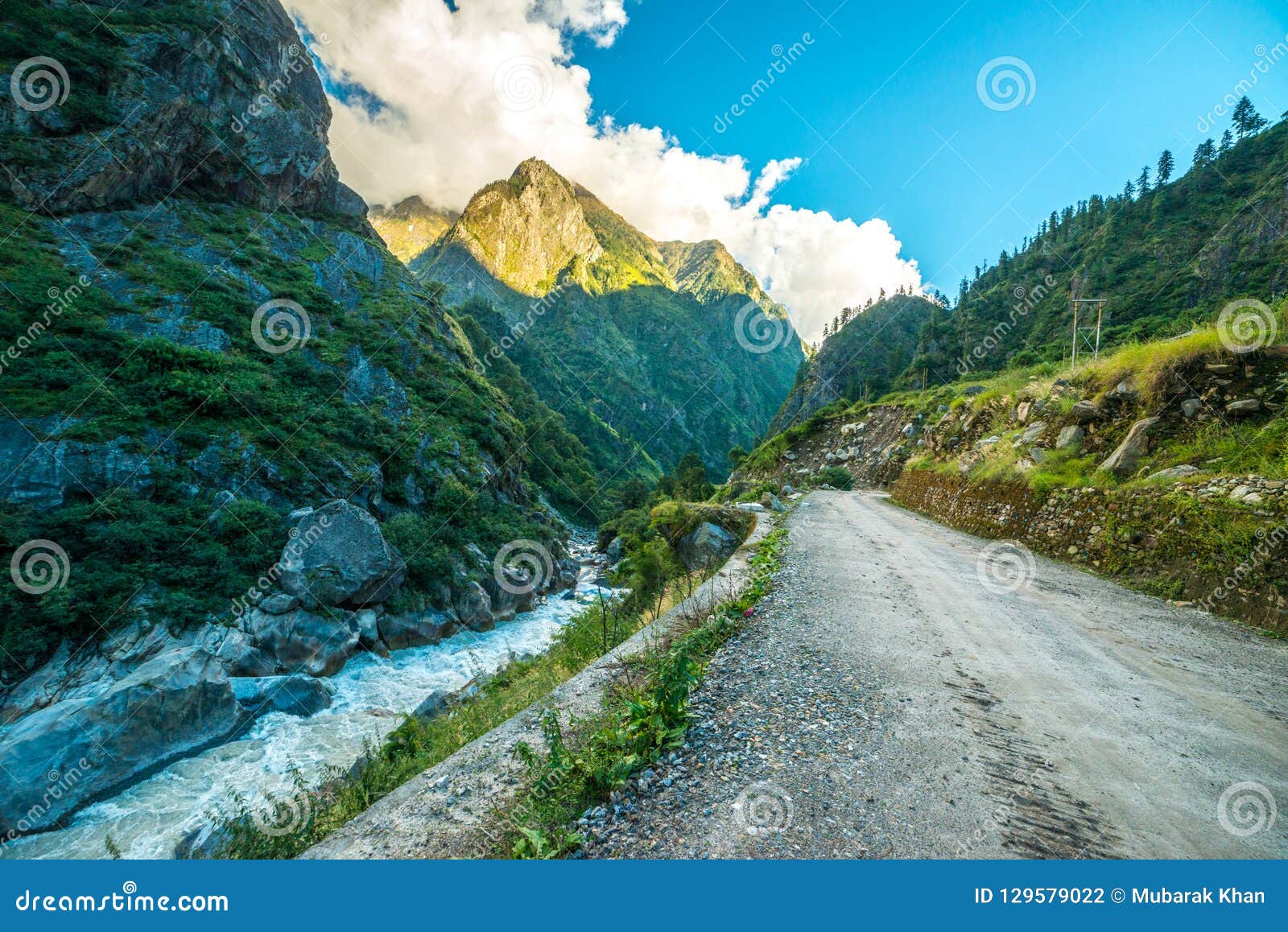 Darma Valley in Himalayas stock photo. Image of nepal - 129579022
