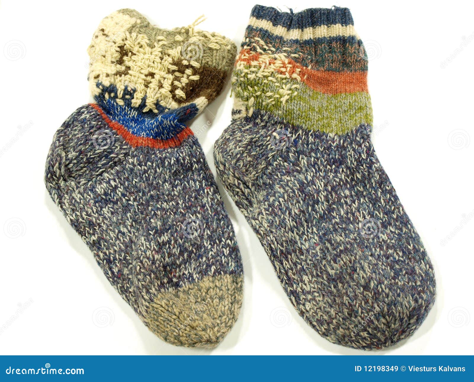 Darned socks stock image. Image of close, darn, wool - 12198349