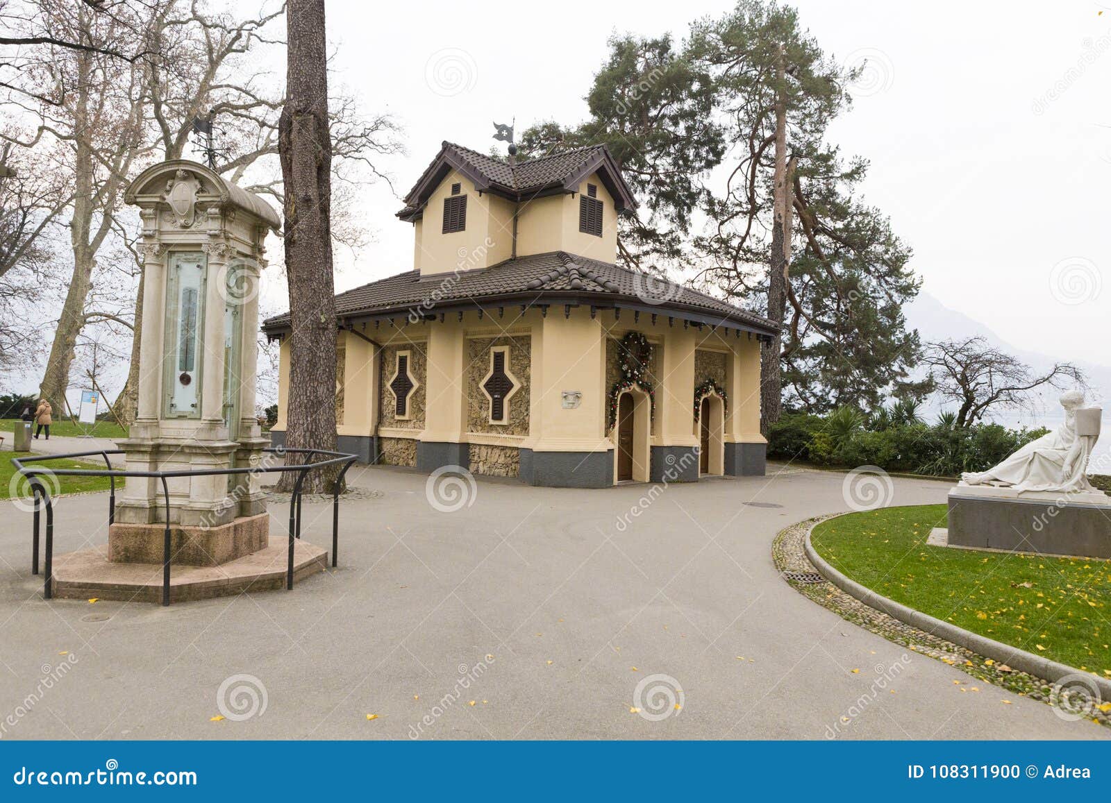 Darsena de Parco Ciani foto de stock. Imagem de casa - 108311900