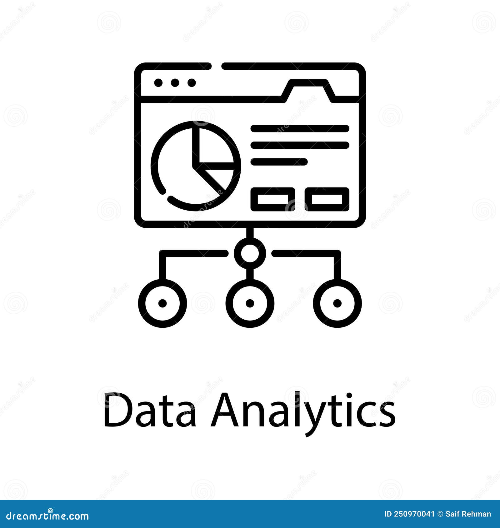 Darstellung Der Datenanalyse-Schaltbilder Vektor Abbildung ...