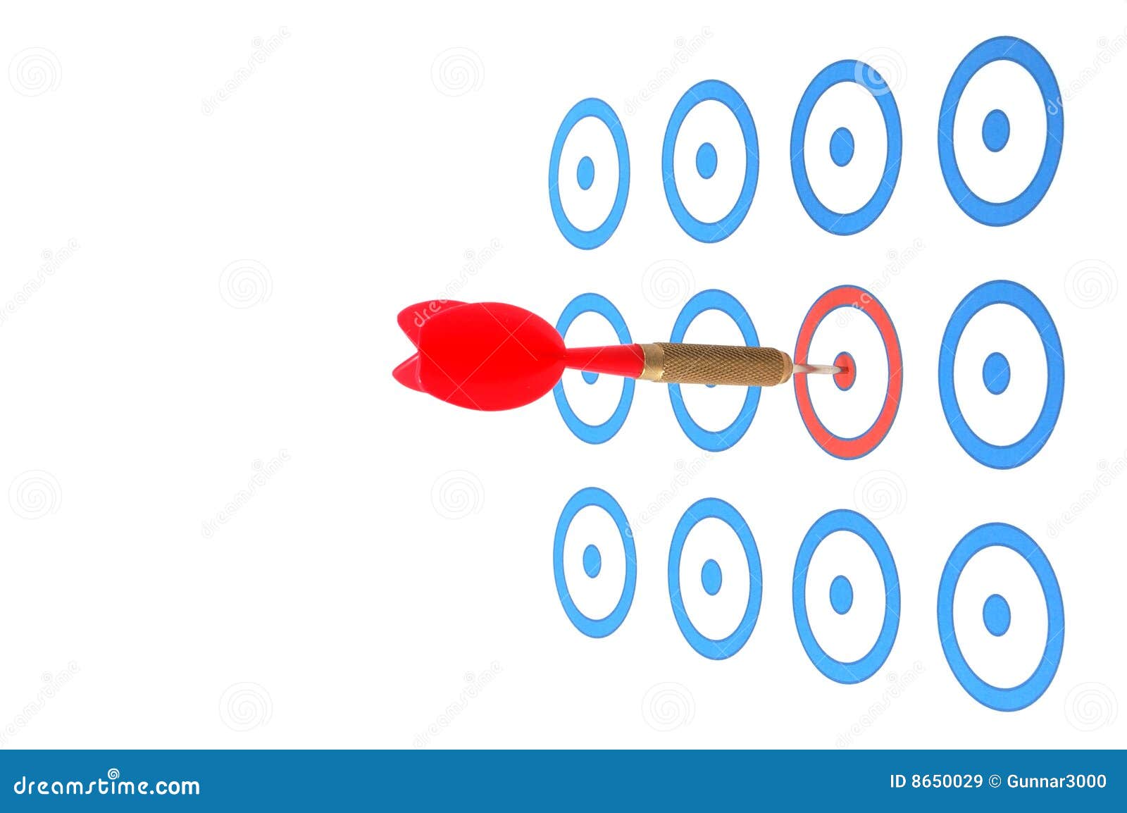 Dart arrow hit the target stock image. Image of financial - 8650029