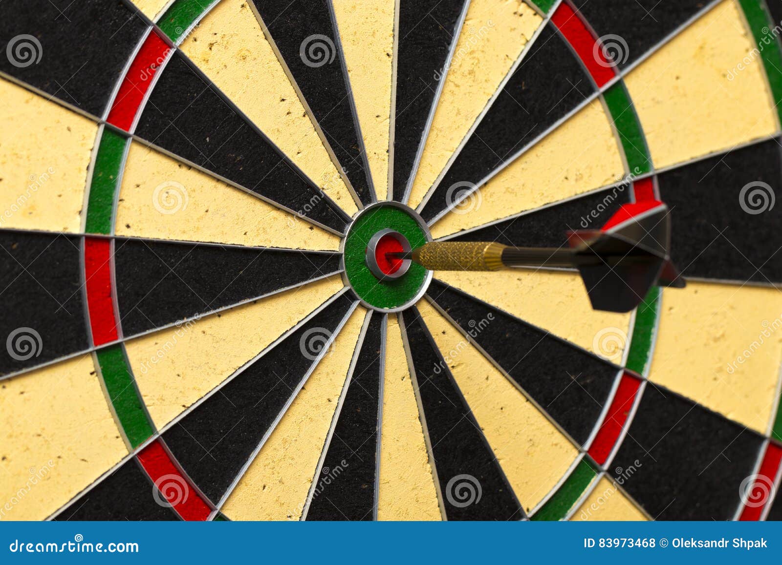 Dart Arrow Hitting in the Target Center Stock Photo - Image of chance ...