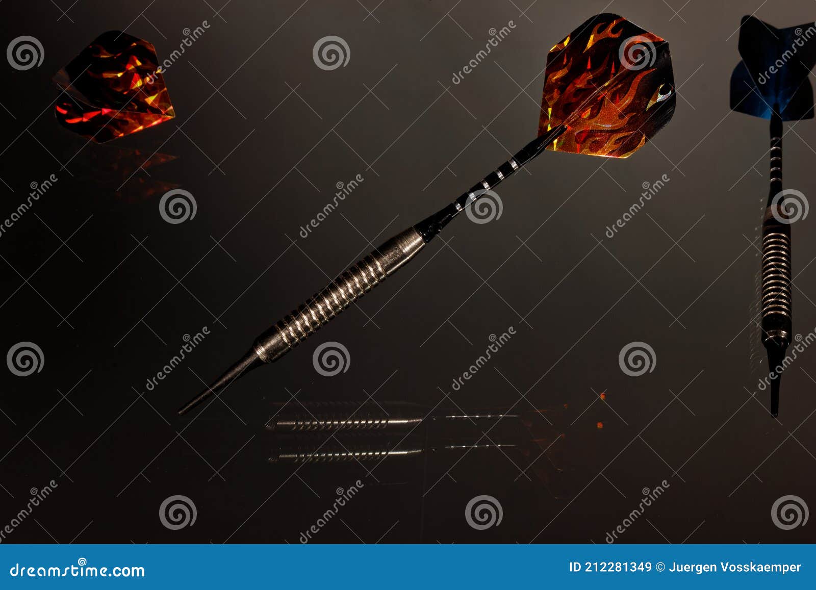 Dart Arrows Building a Triangle Stock Image - Image of triangle ...