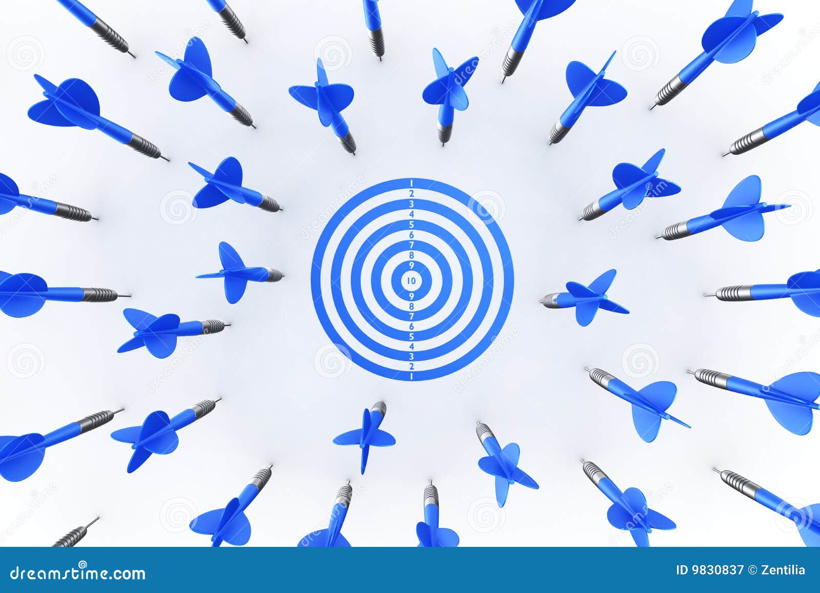 Dart arrows missing target stock illustration. Illustration of ...