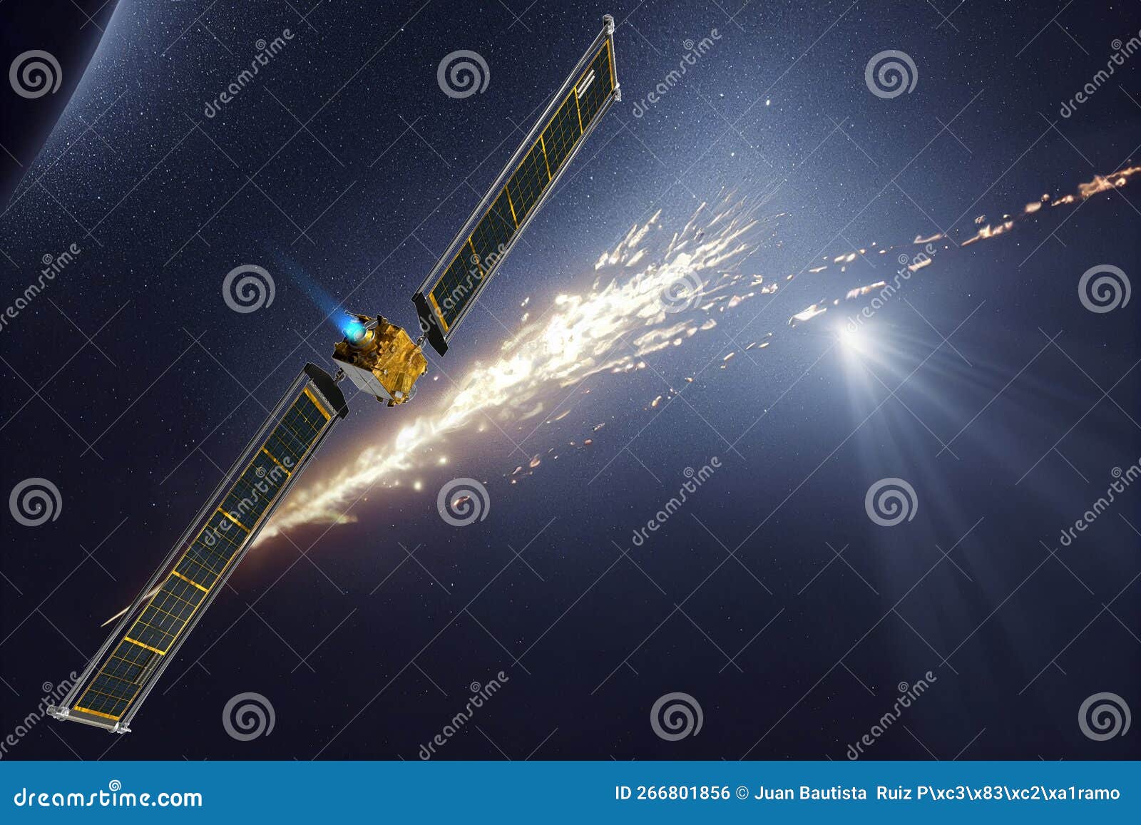 DART Asteroid Deflection Test Mission. Created with Generative AI ...