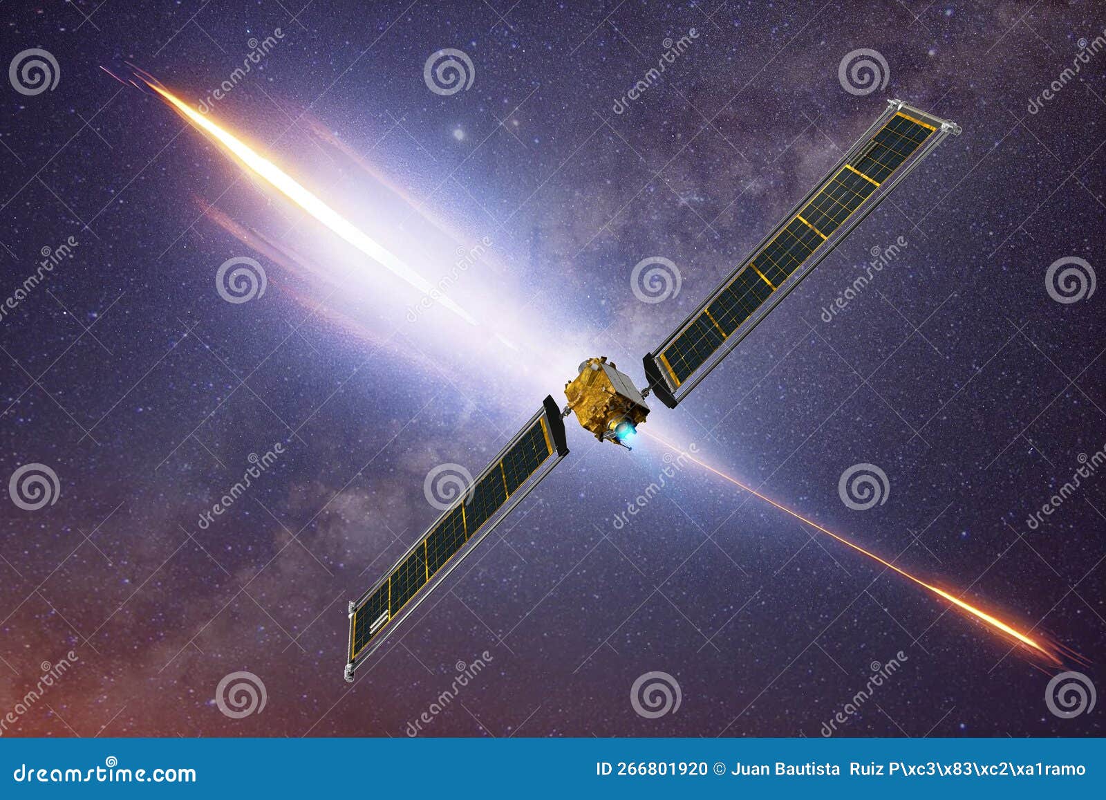 DART Asteroid Deflection Test Mission. Created with Generative AI ...