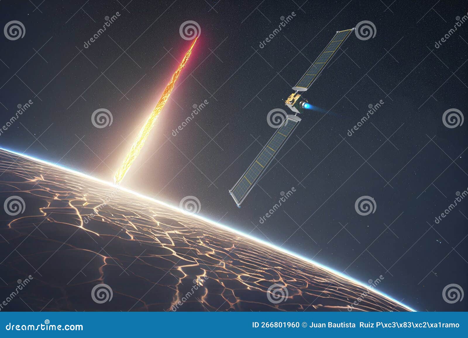 DART Asteroid Deflection Test Mission. Created with Generative AI ...