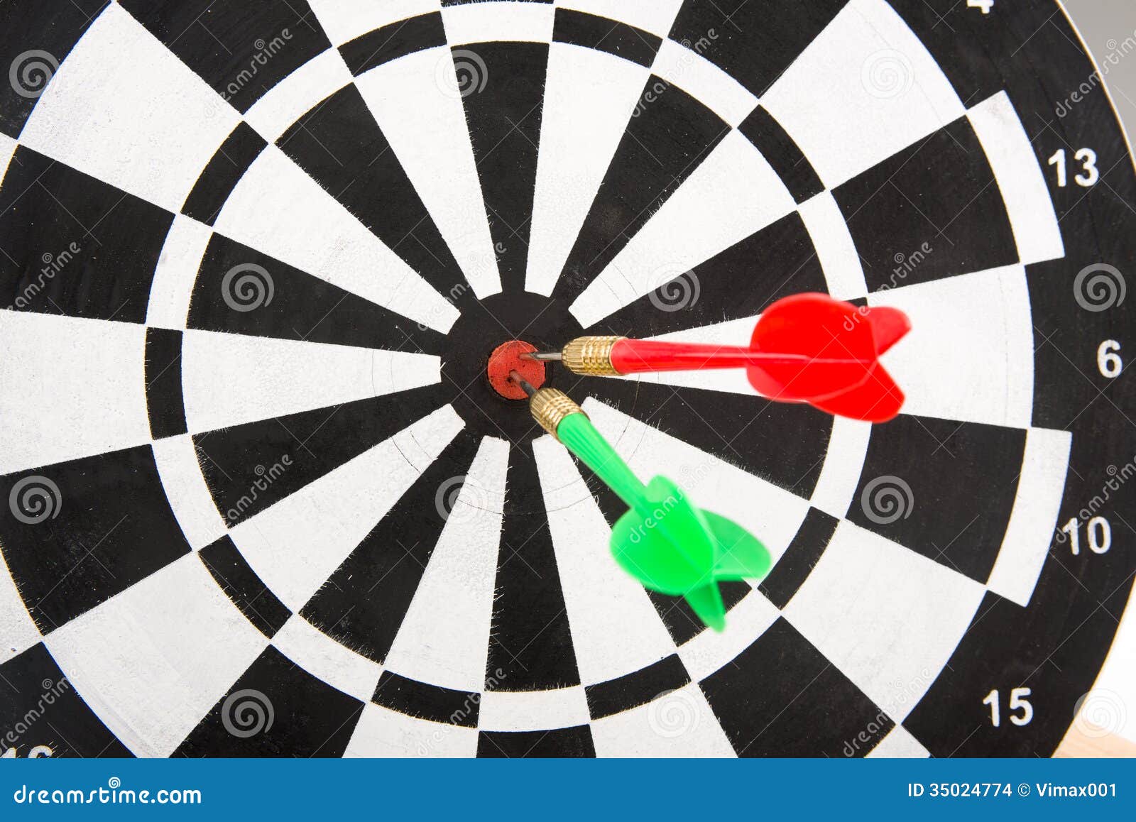 Dart Board with Darts, Selective Focus on Board Stock Photo - Image of ...