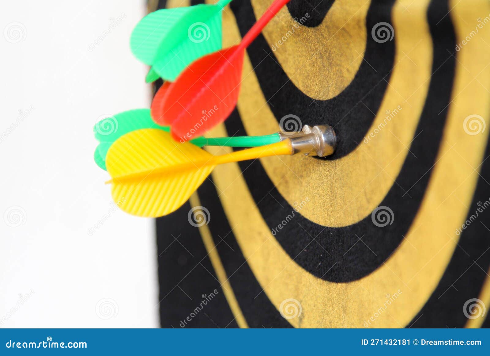 Dart Board with Darts on the Wall Stock Image - Image of black, point ...