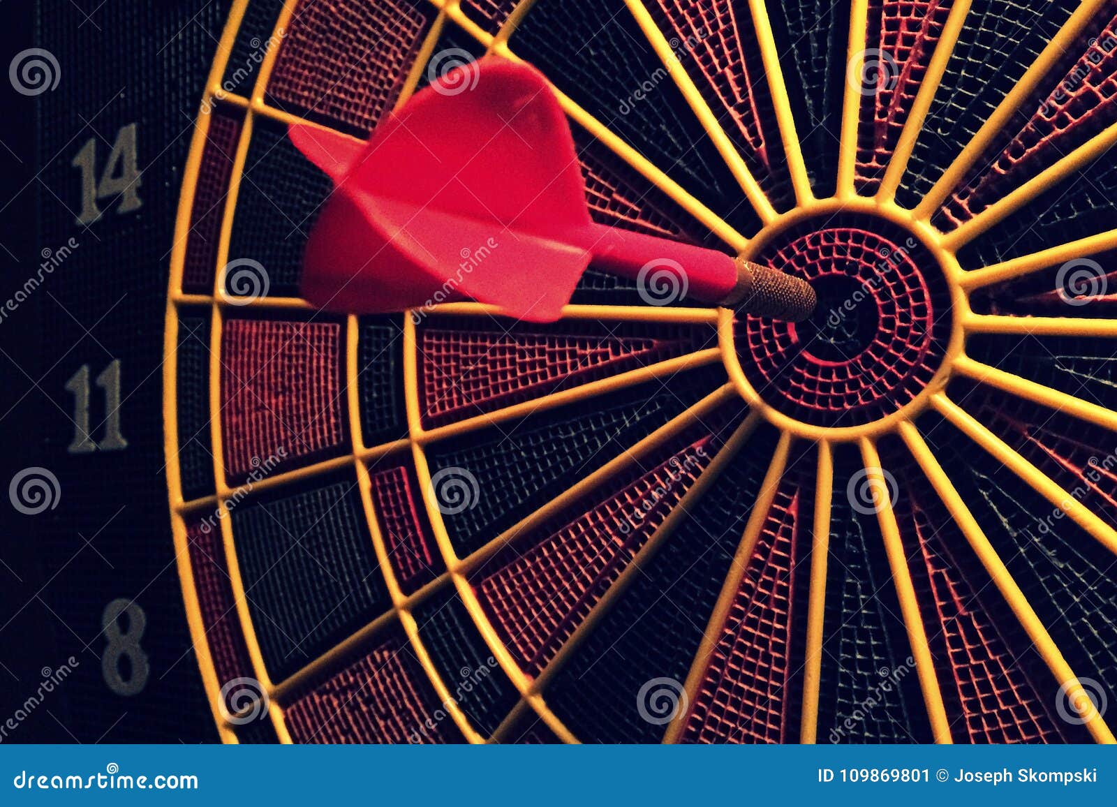 Dart Target On Open Notebook With Alphabet Letters Handwriting Stock ...