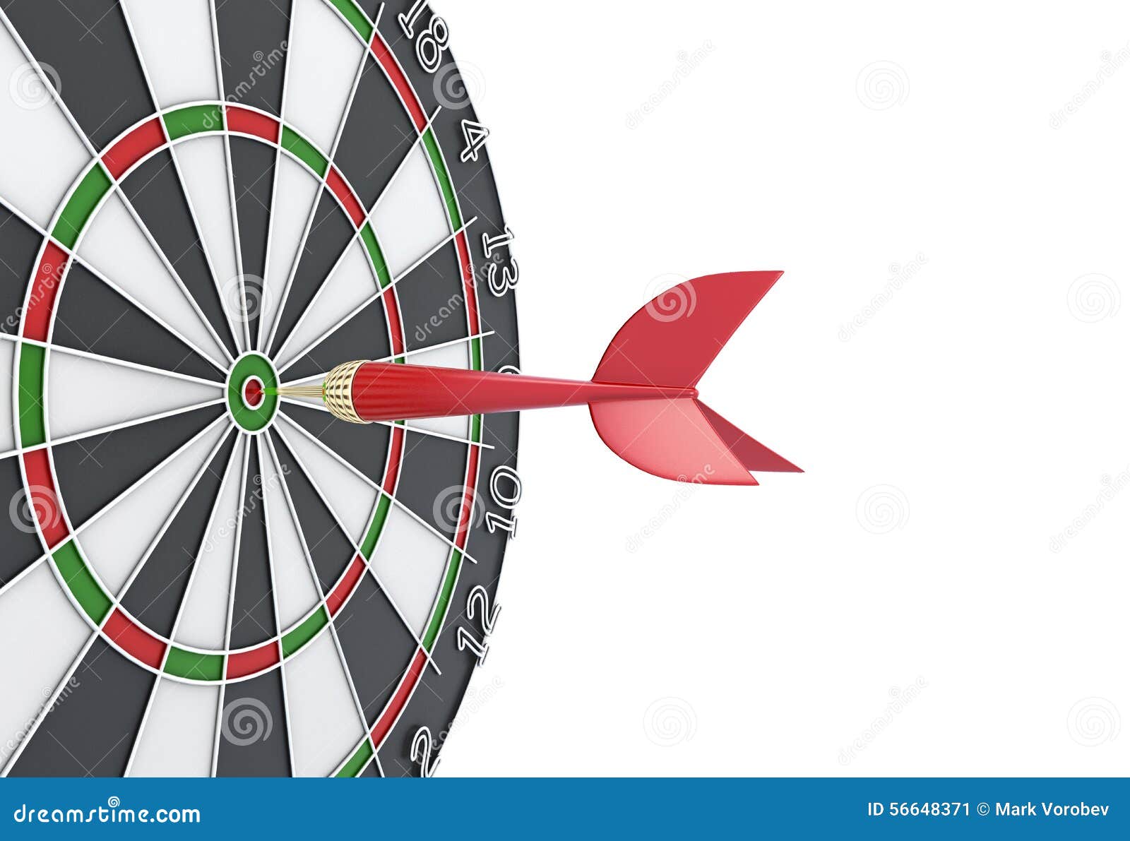 Dart hit the target stock illustration. Illustration of bullseye - 56648371