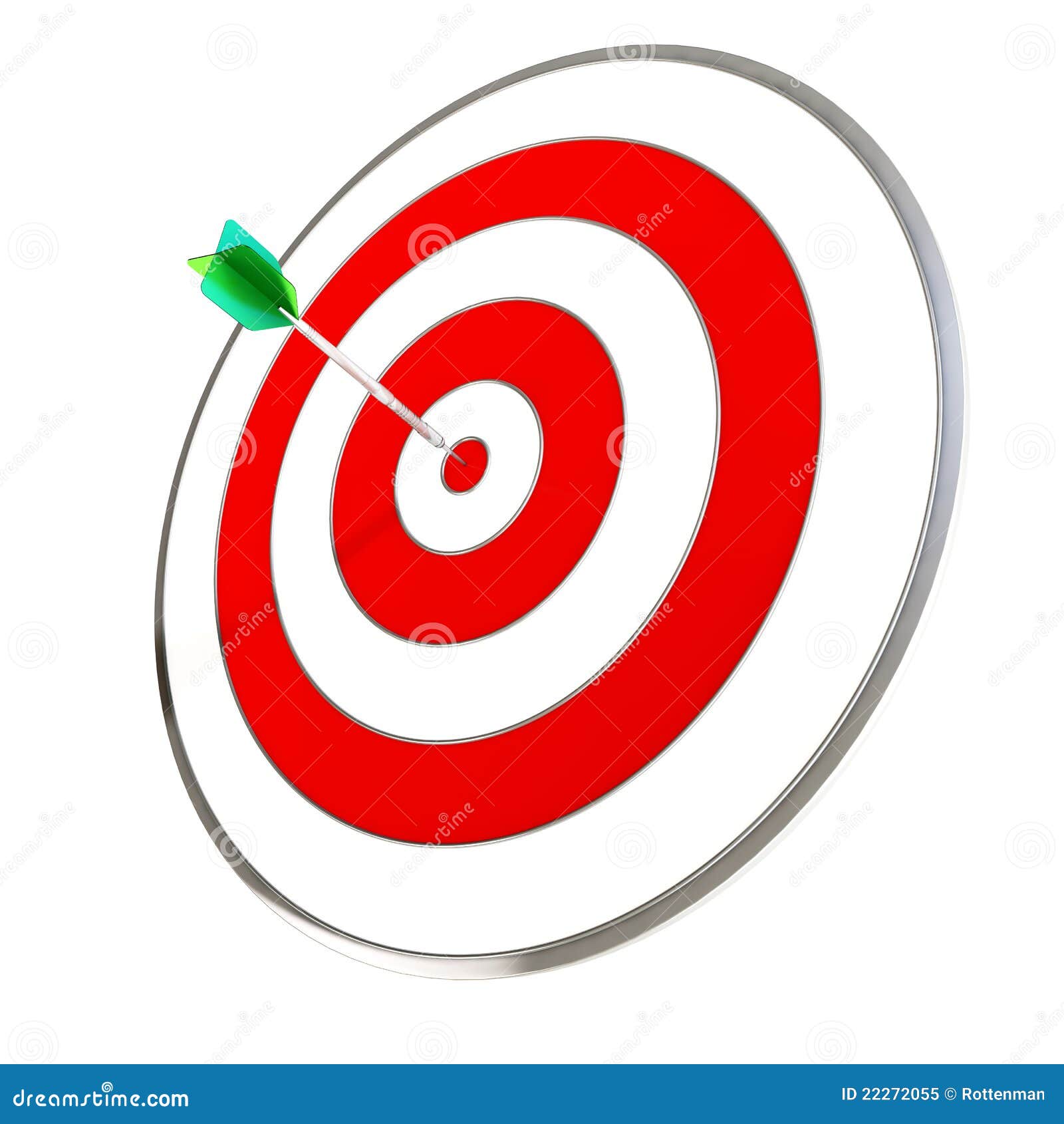 Dart Hitting a Target stock illustration. Illustration of objective ...