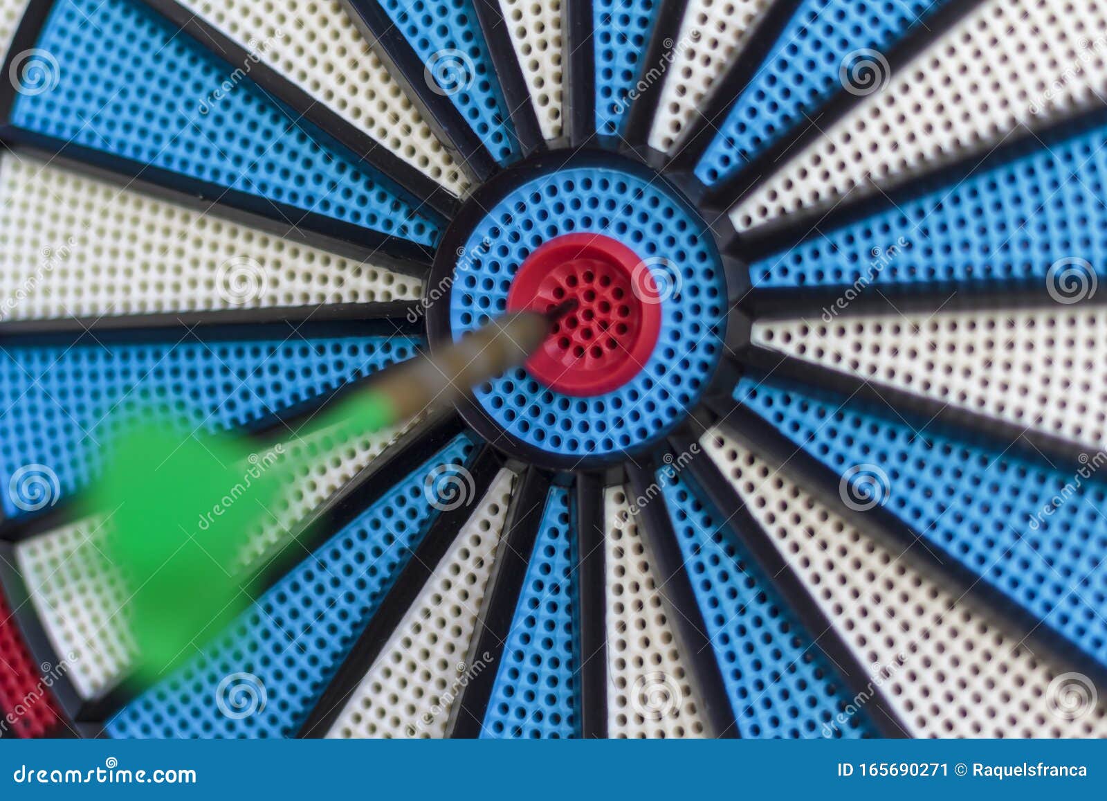 Dart Hitting in the Target Center Stock Image - Image of concept ...