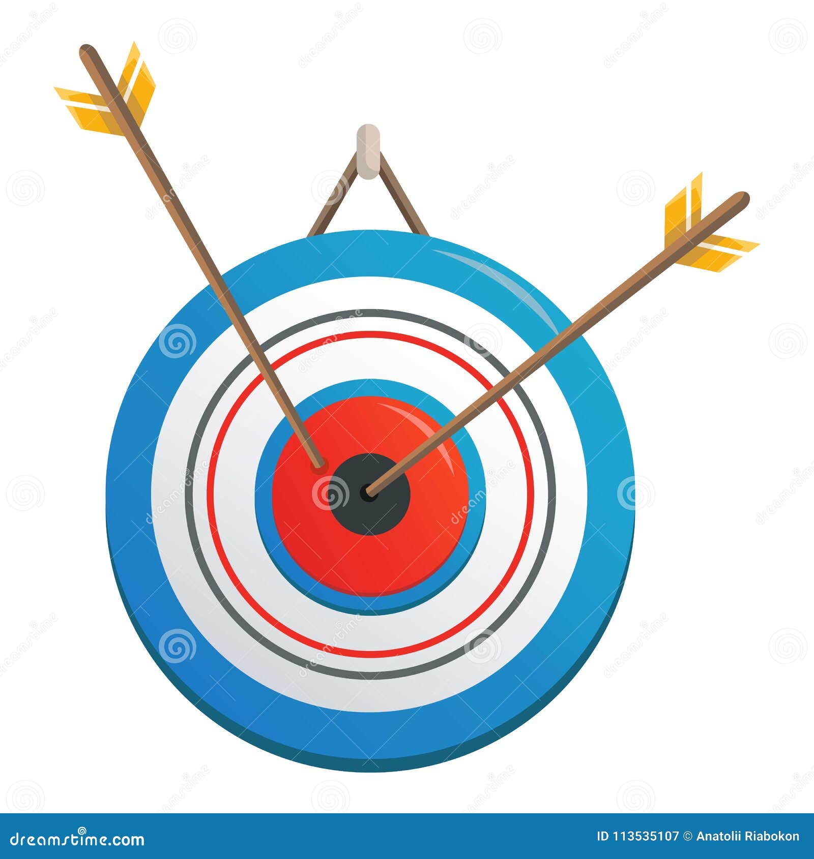 Dart icon, cartoon style stock vector. Illustration of symbol - 113535107