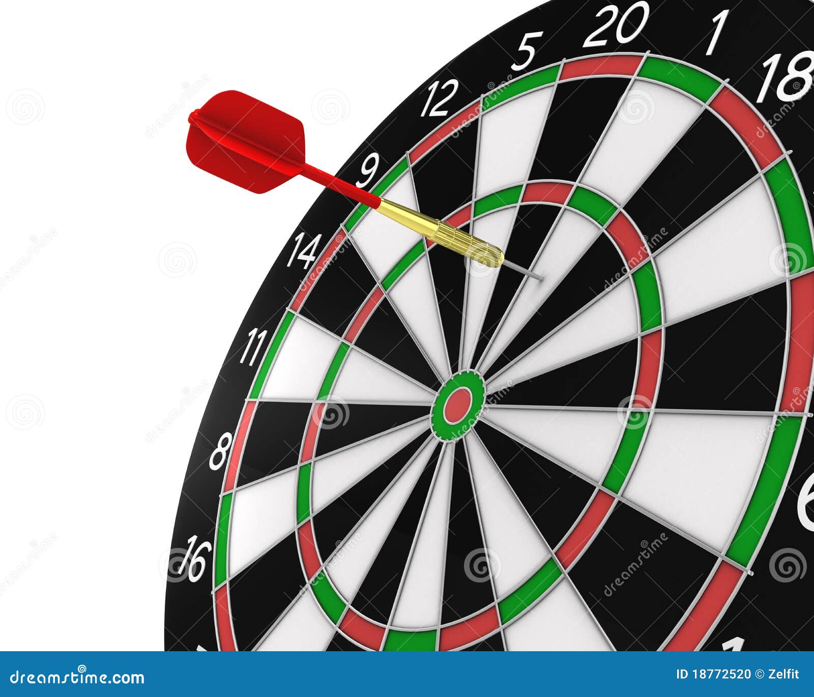 Dart Missed The Center Stock Photography | CartoonDealer.com #18772520