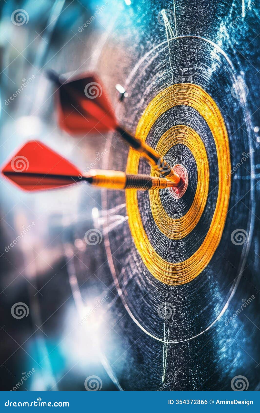 A Dart Missing Its Target Symbolizes Business Failure and the Struggles ...