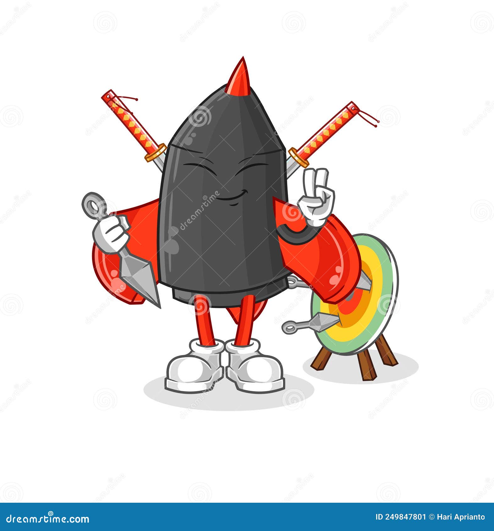 Dart Japanese Vector. Cartoon Character | CartoonDealer.com #249847346