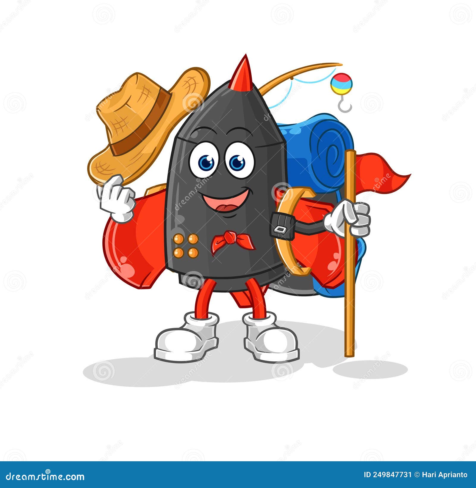 Dart Scout Vector. Cartoon Character Stock Vector - Illustration of ...