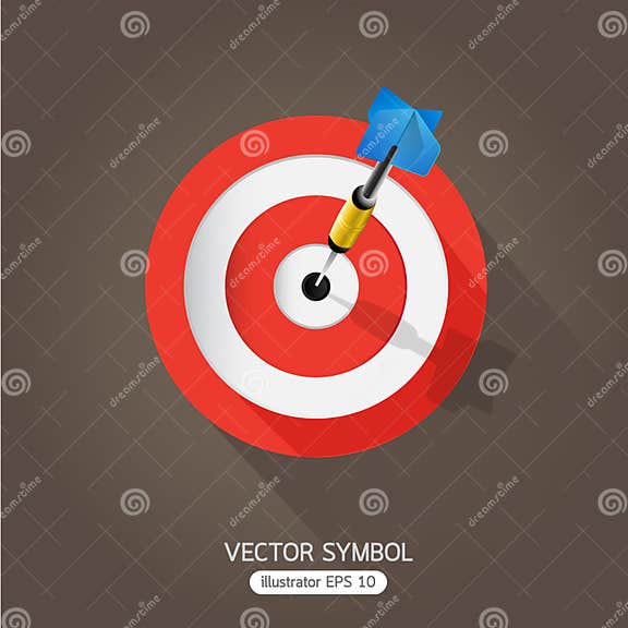 Dart symbol stock vector. Illustration of focus, game - 55169907