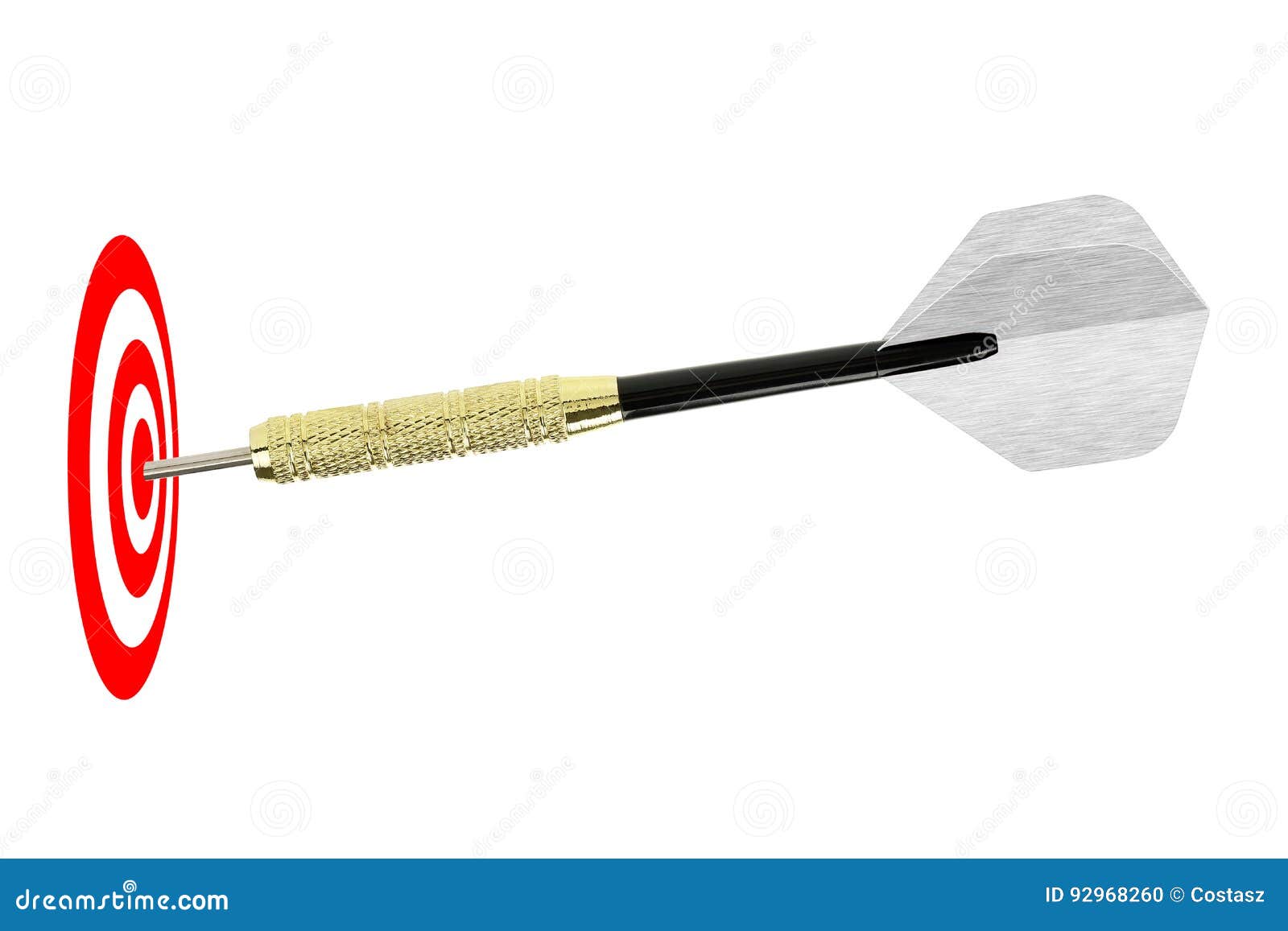 Dart on target stock photo. Image of leisure, strategy - 92968260