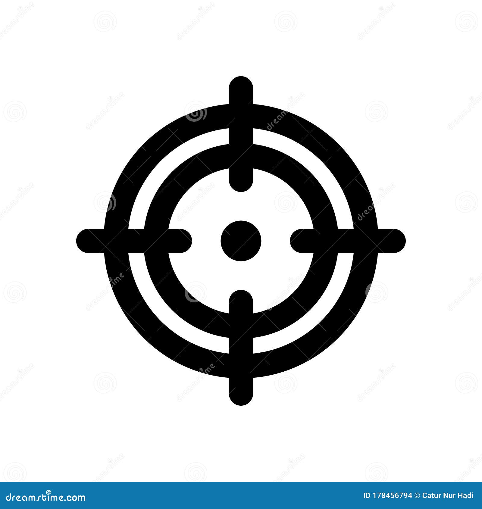 Dart Target Icon Flat Vector Template Design Trendy Stock Vector ...