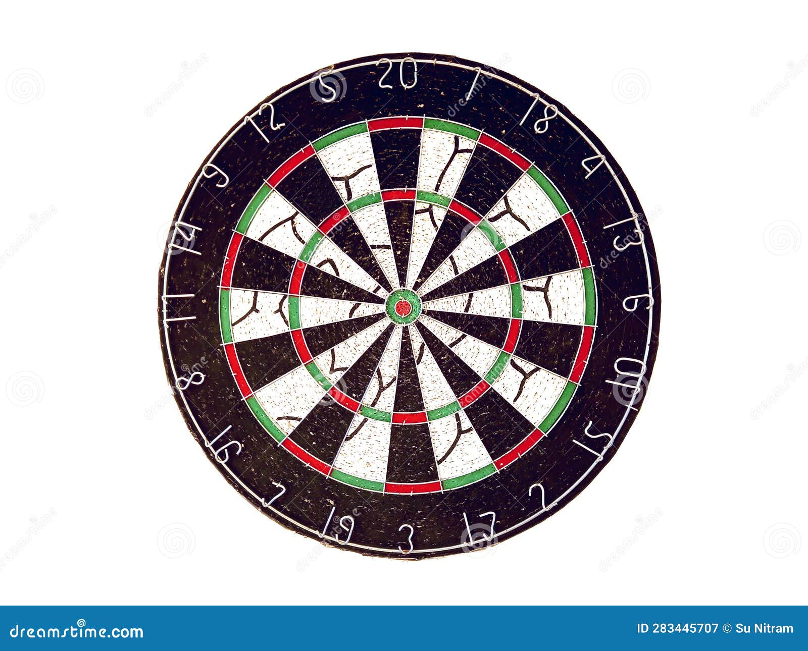 Dart Target on White Background Isolated Target Front View. Dart Game ...