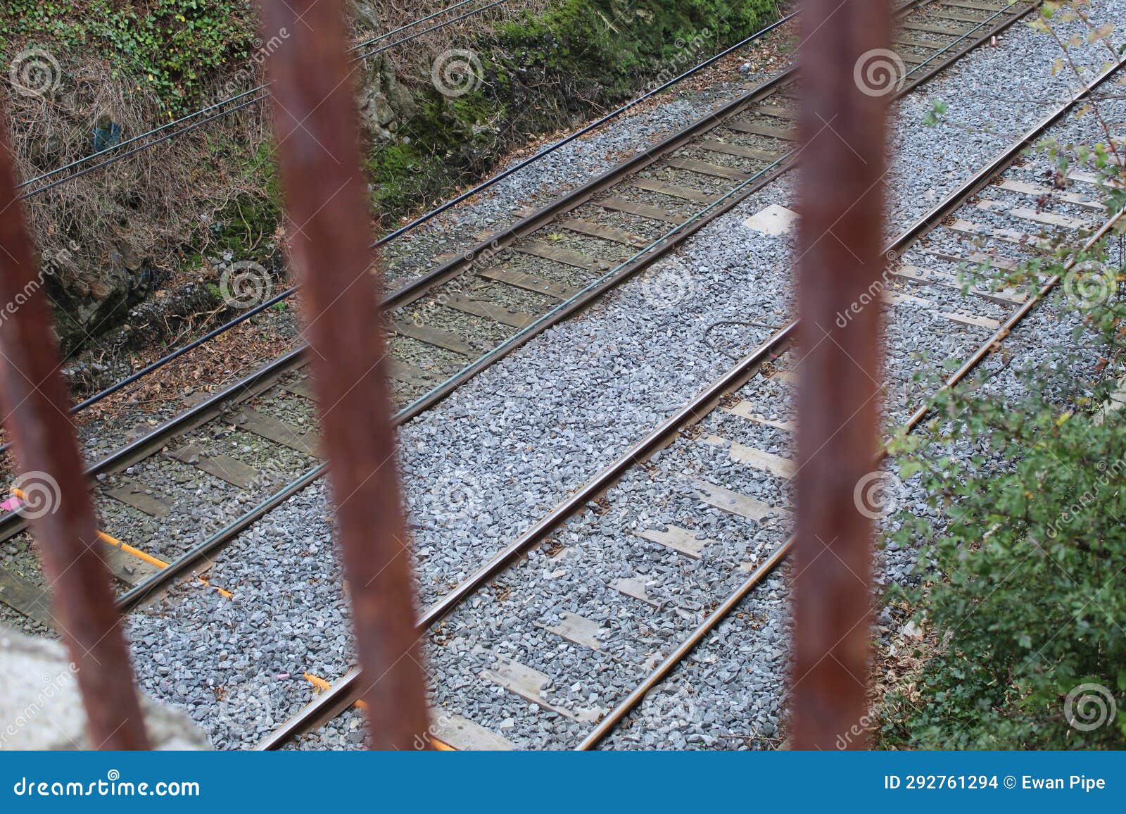 DART Train Track in Dublin stock photo. Image of line - 292761294