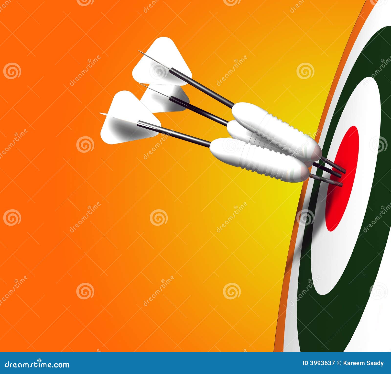 Dart View stock illustration. Illustration of achievement - 3993637